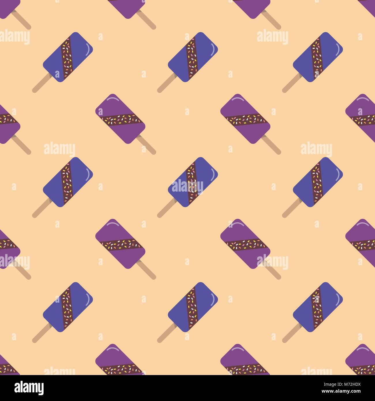 Seamless background image colorful watercolor texture popsicle pattern ...