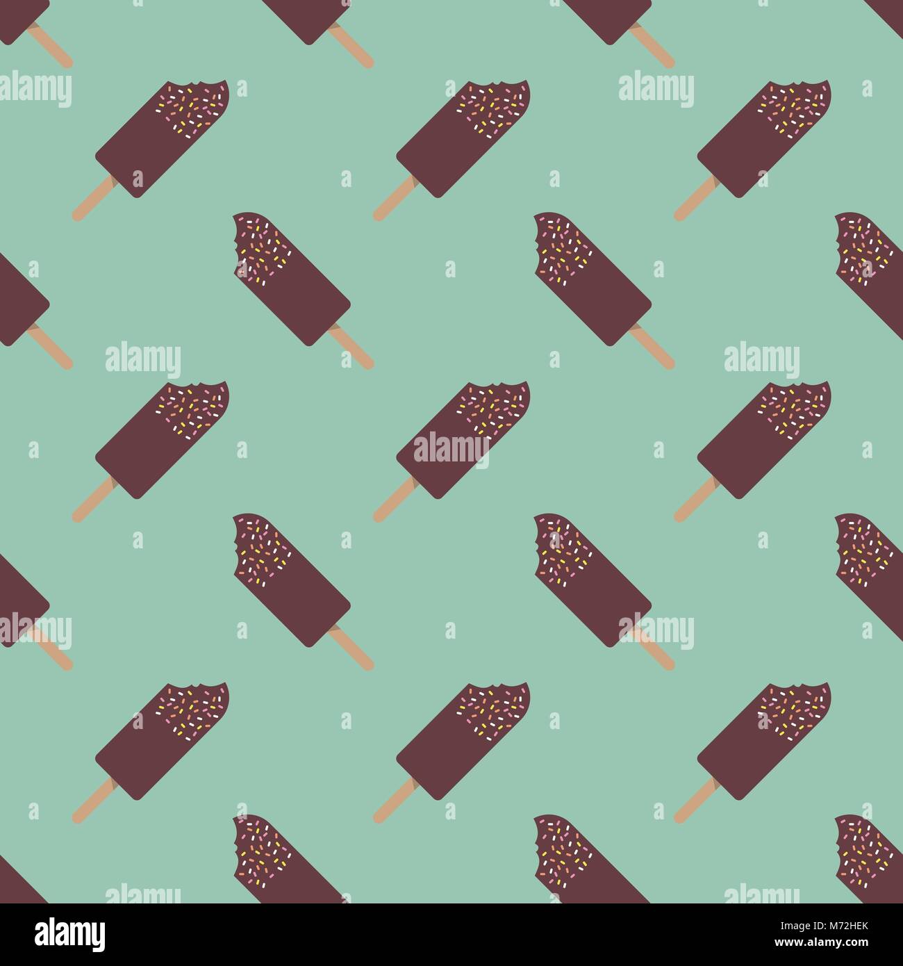 Seamless background image colorful watercolor texture popsicle pattern ...