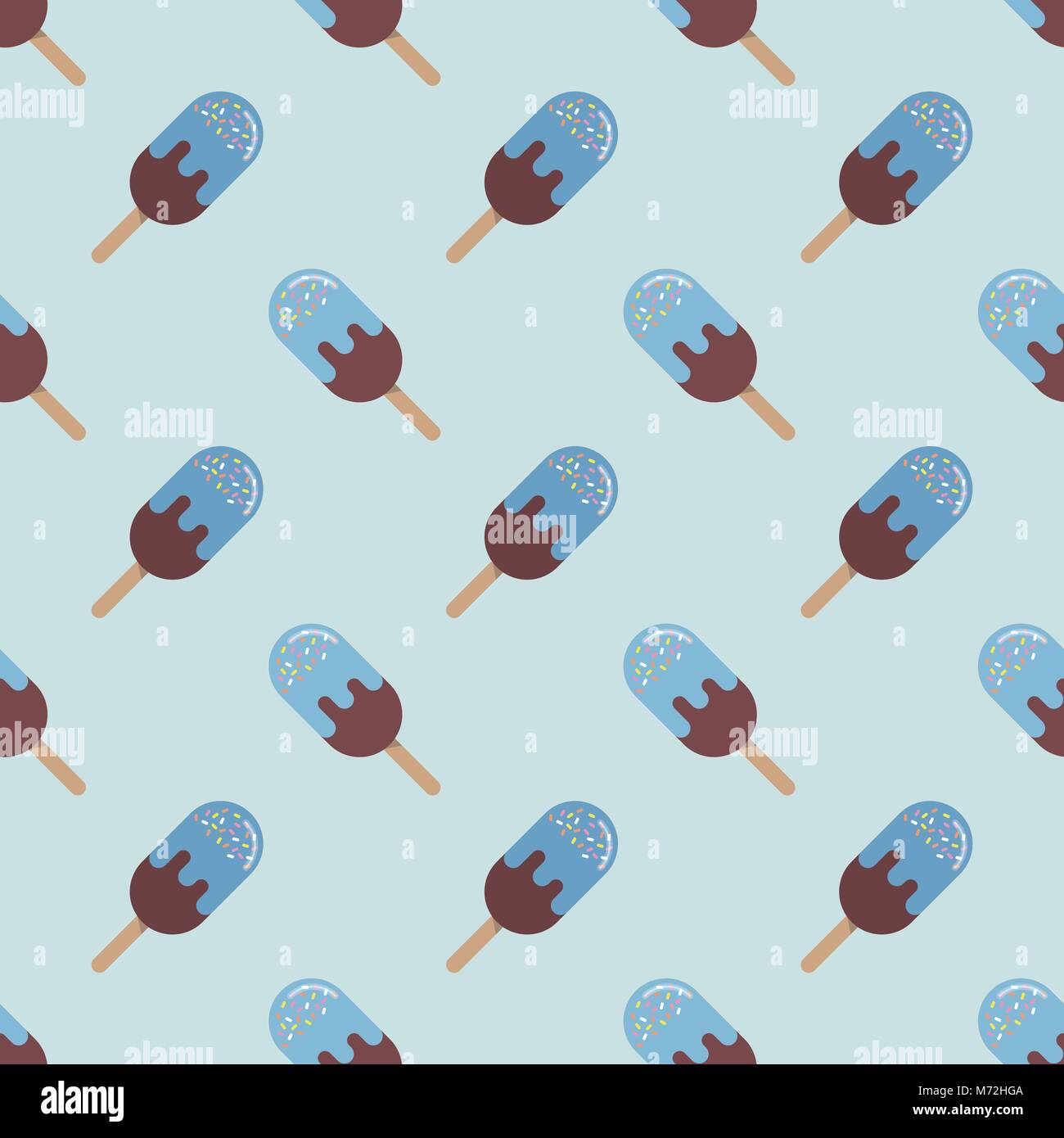 Seamless background image colorful watercolor texture popsicle pattern ...