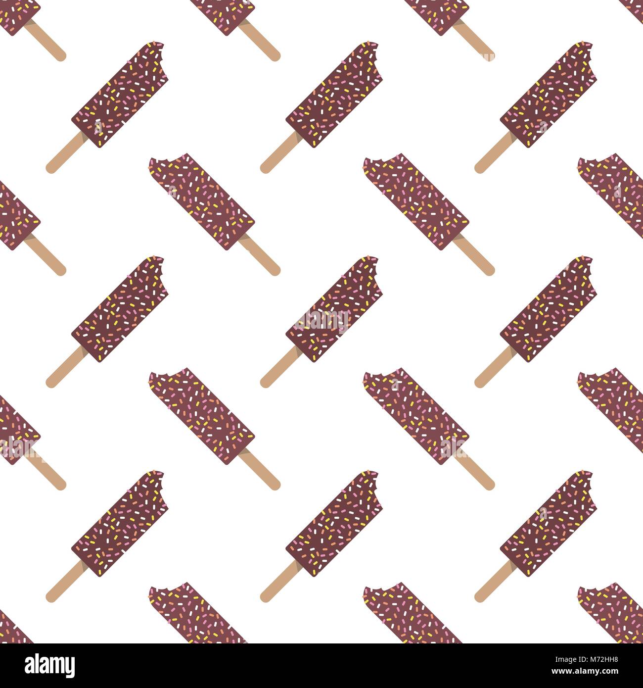 Seamless background image colorful watercolor texture popsicle pattern ...