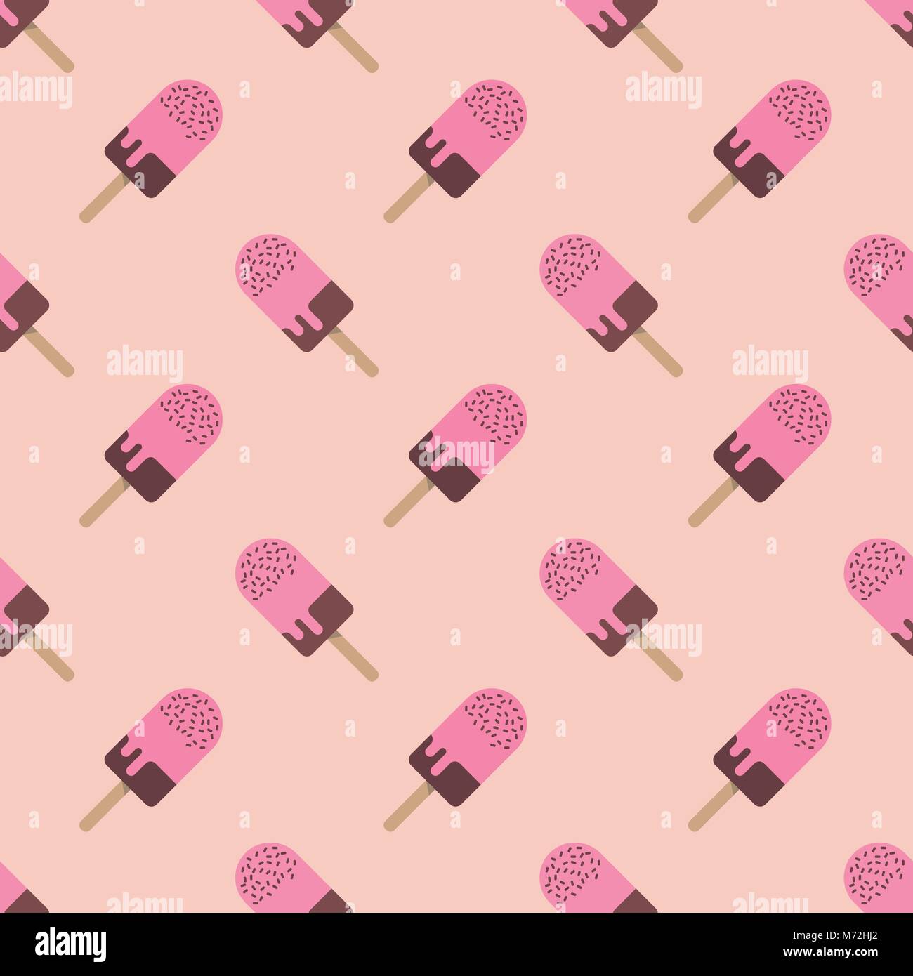 Seamless background image colorful watercolor texture popsicle pattern ...