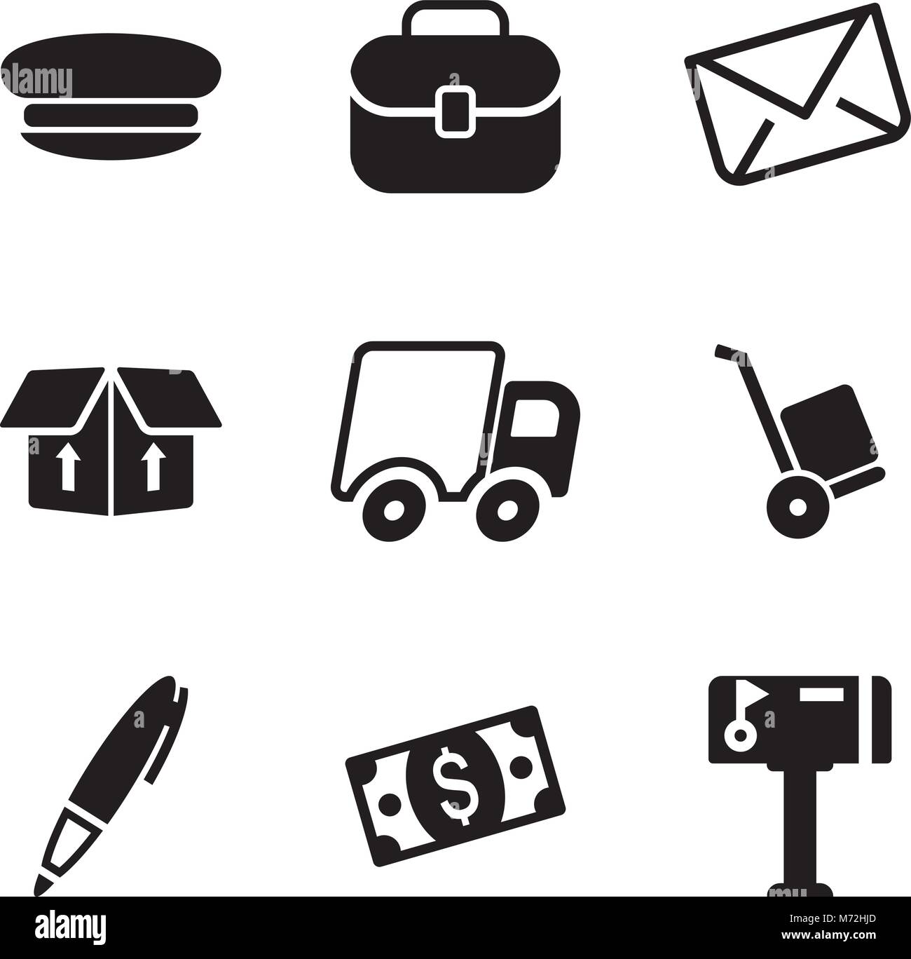 Vintage mail bag Stock Vector Images - Alamy