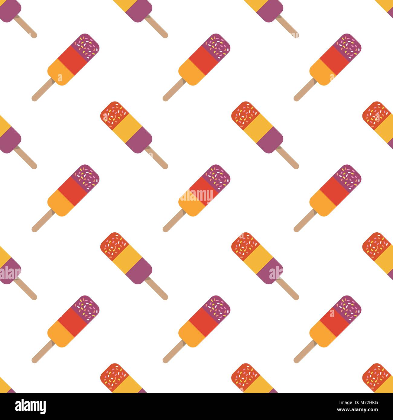 Seamless background image colorful watercolor texture popsicle pattern ...
