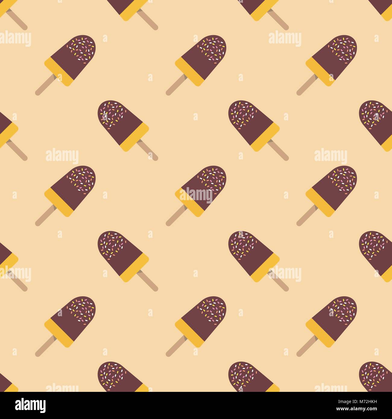 Seamless background image colorful watercolor texture popsicle pattern ...