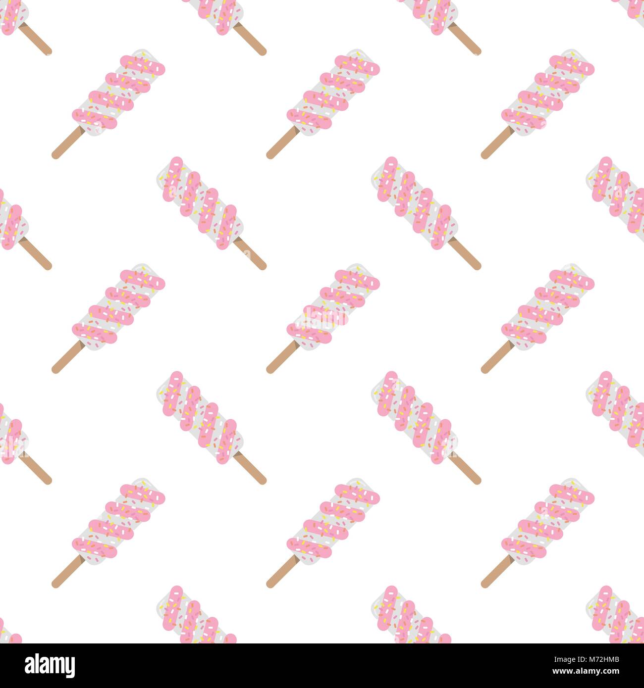 Seamless background image colorful watercolor texture popsicle pattern ...