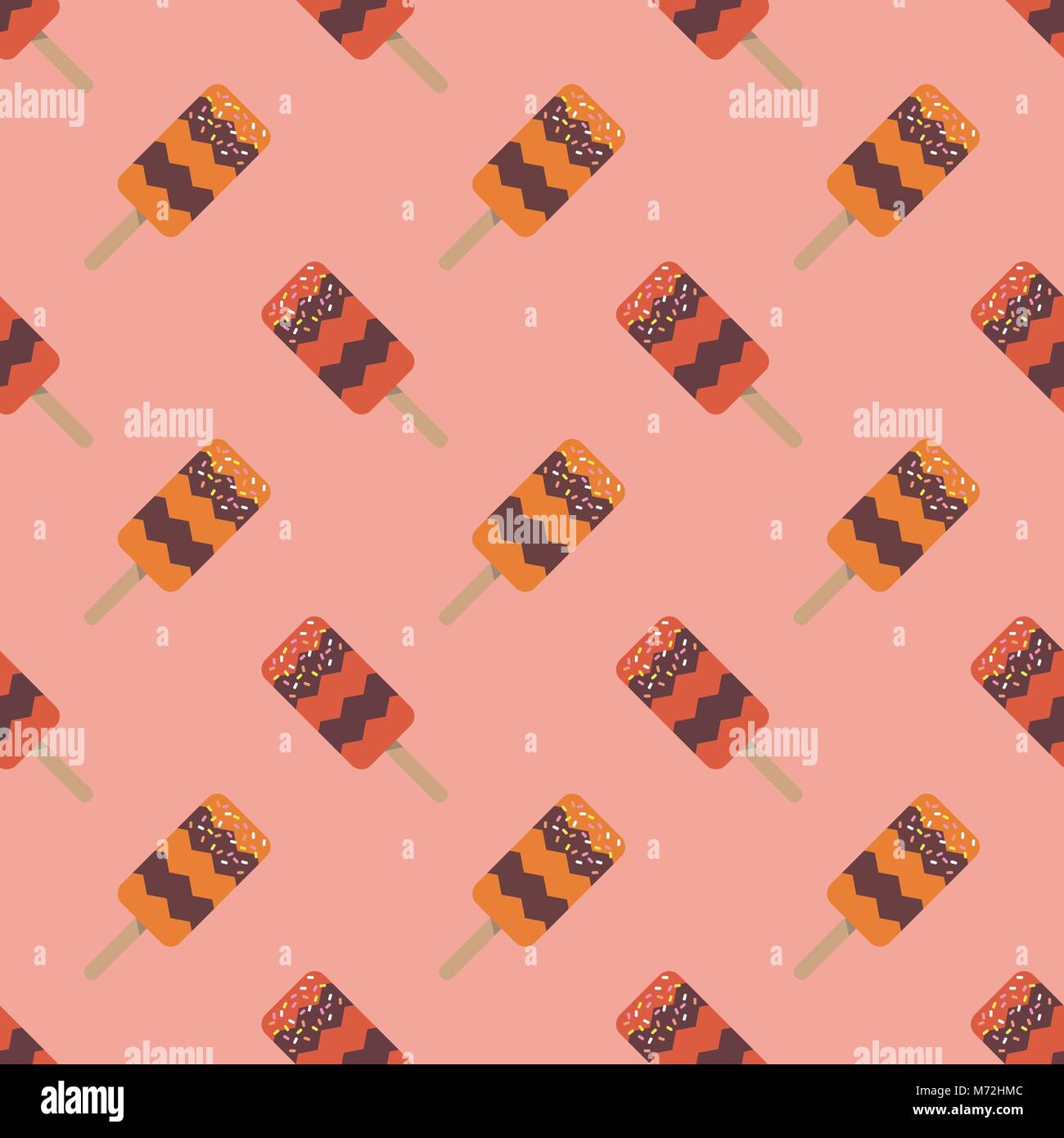 Seamless background image colorful watercolor texture popsicle pattern ...