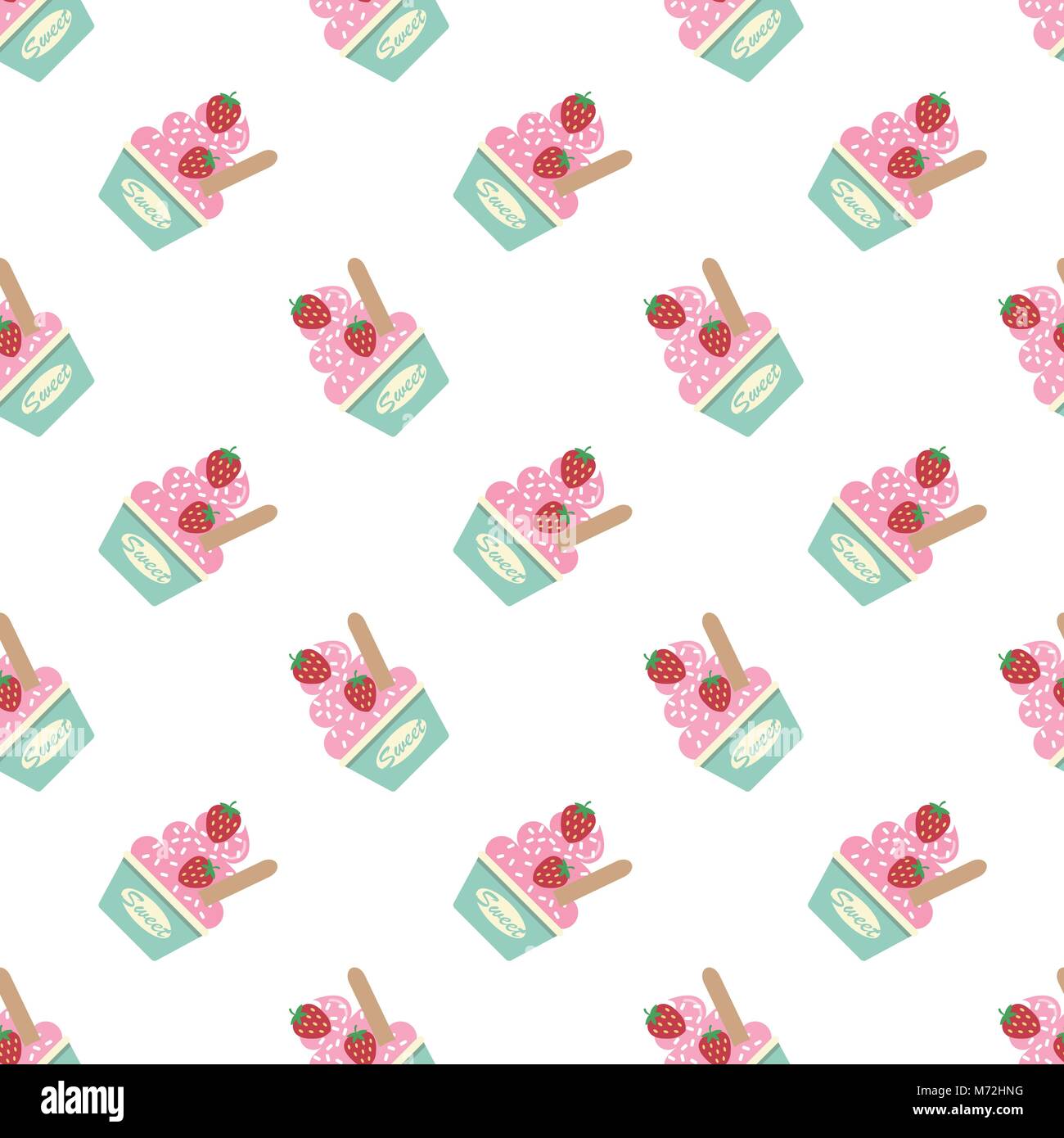 Seamless background image colorful watercolor texture popsicle pattern ...