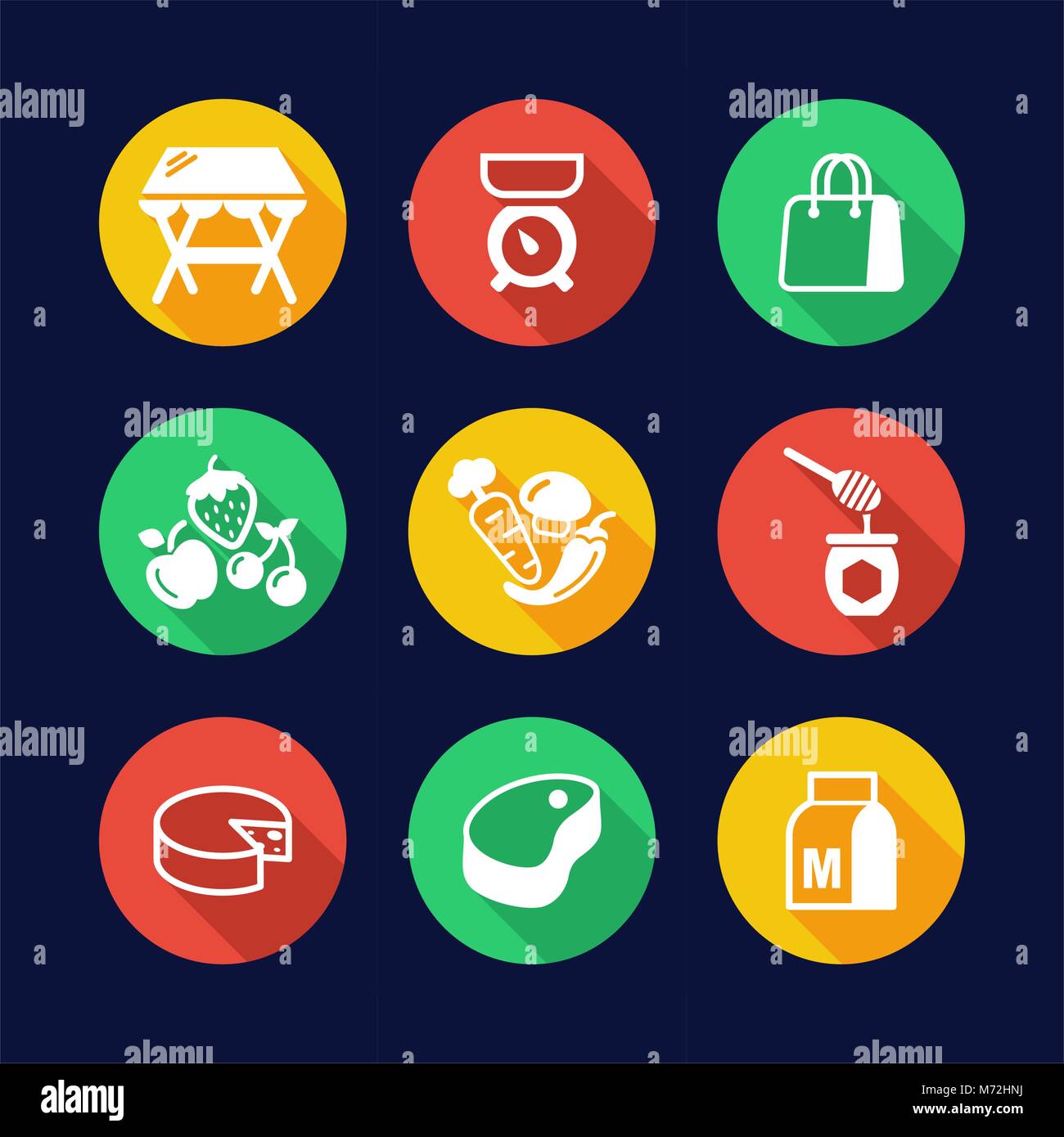 Market at pepper place Stock Vector Images - Alamy