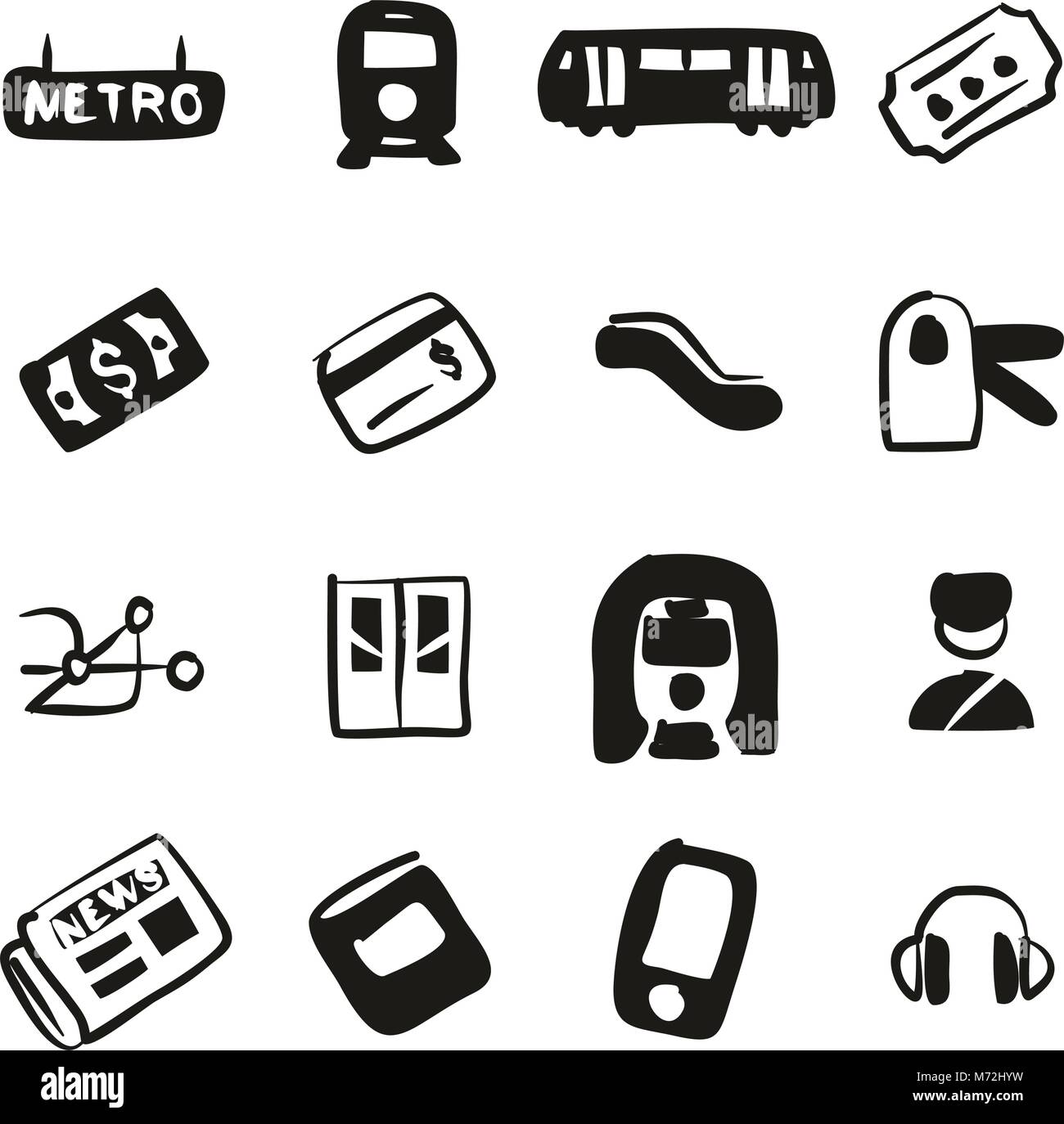 Subway ticket booth Stock Vector Images - Alamy