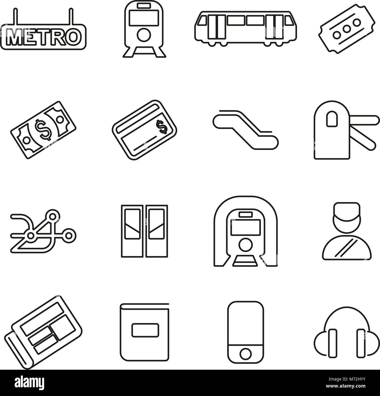 Vagon metro Stock Vector Images - Alamy