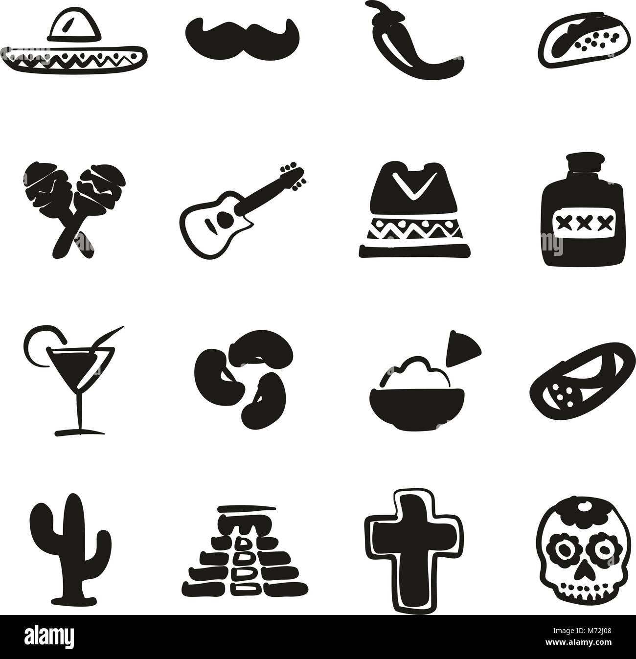 Sugar skull mexican food Stock Vector Images - Alamy
