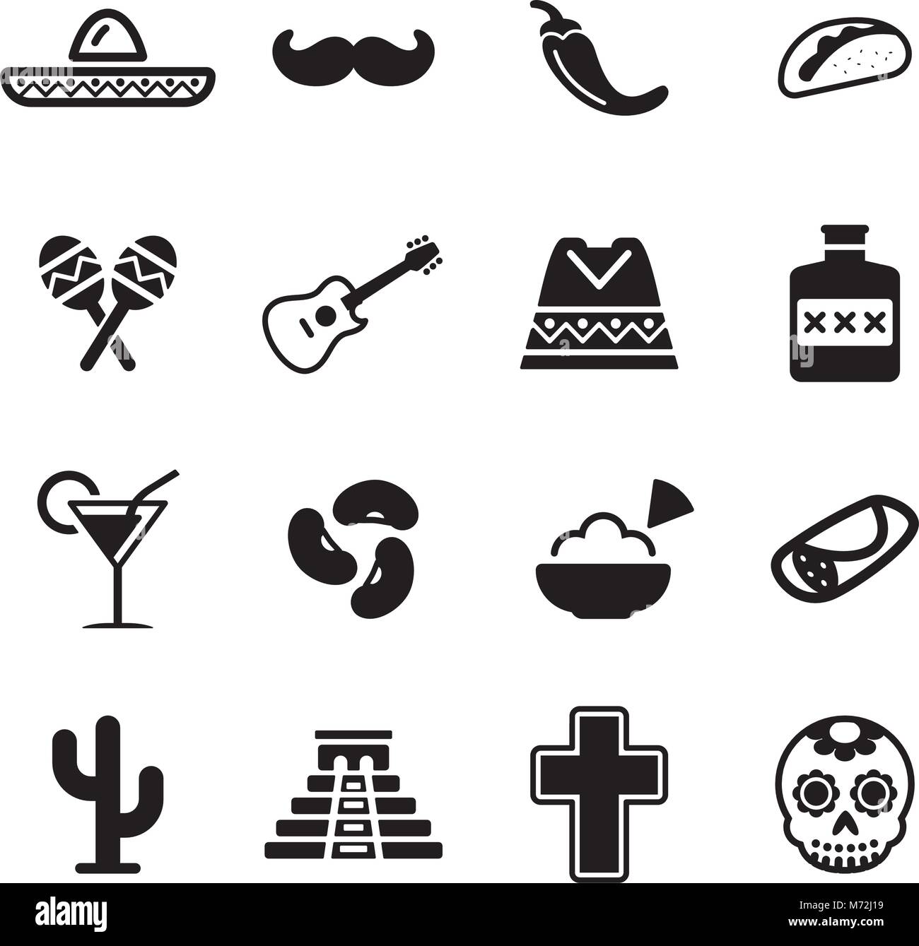 Sugar skull mexican food Stock Vector Images - Alamy