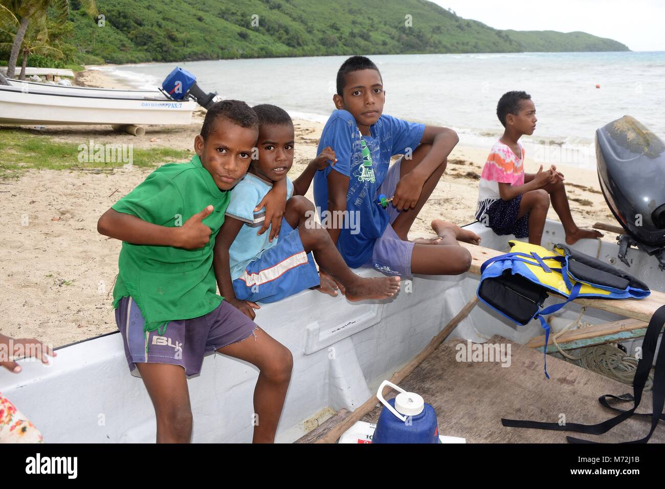 Fijian Children Playing High Resolution Stock Photography and Images ...