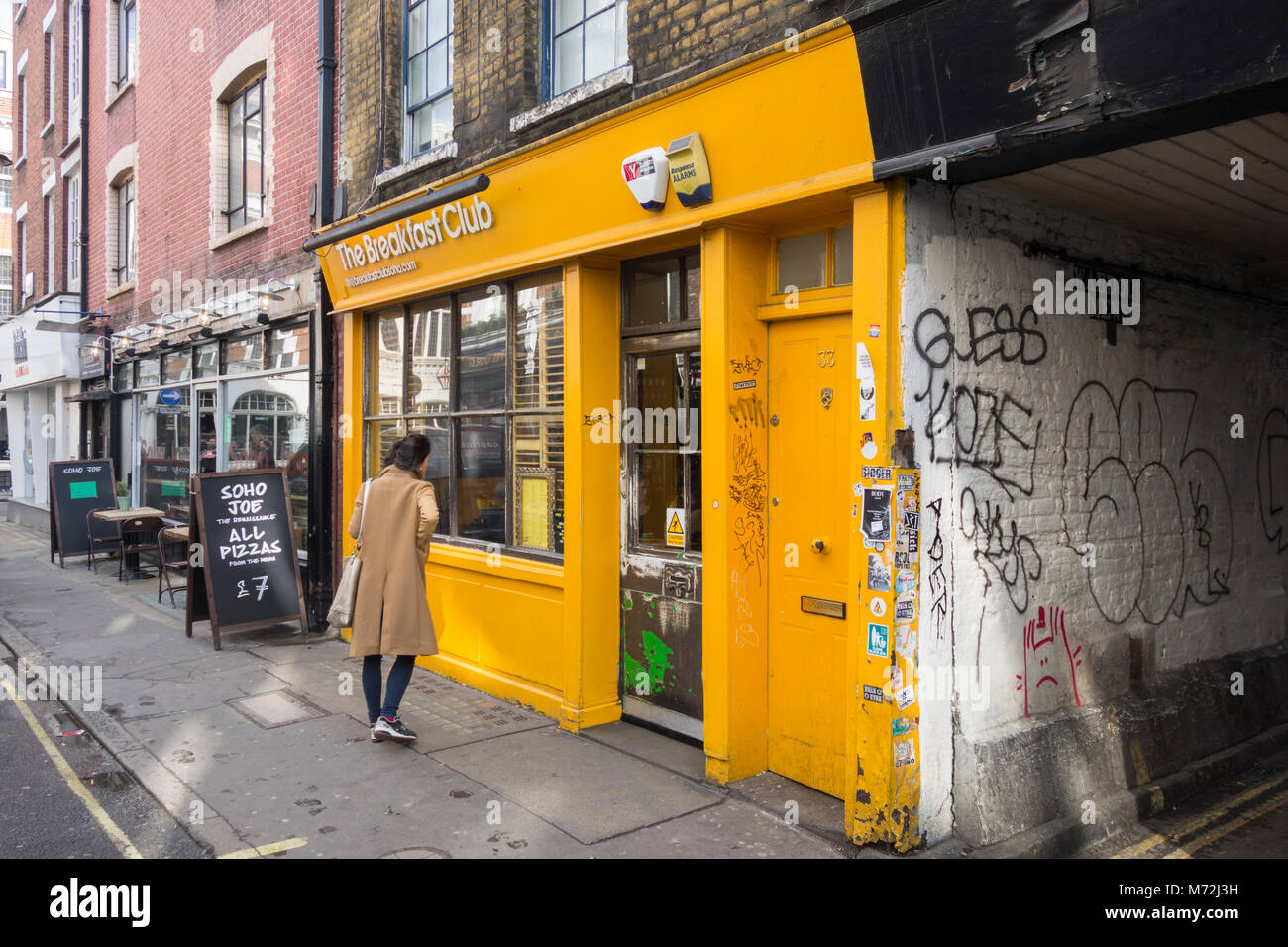 The Breakfast Club, D'Arblay St, Soho, London, W1, UK Stock Photo - Alamy