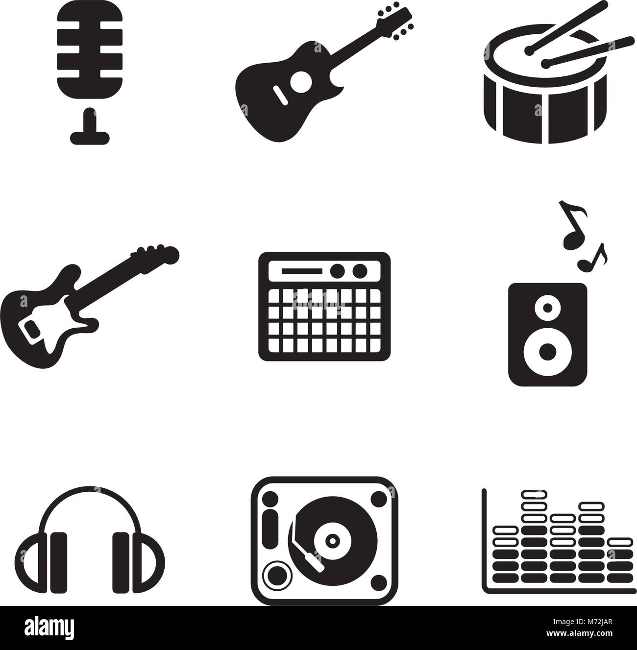 Music Studio Icons Stock Vector Image & Art - Alamy