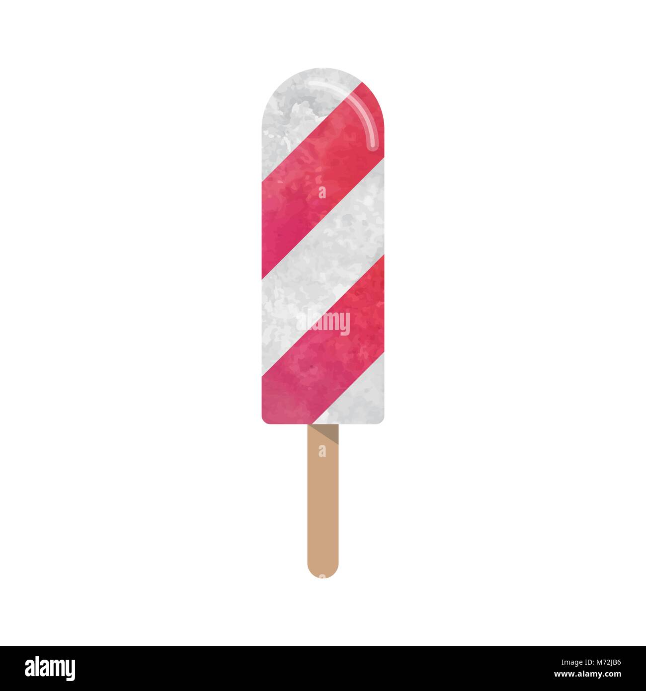 Colorful watercolor texture vector popsicle ice cream sweet summer ...