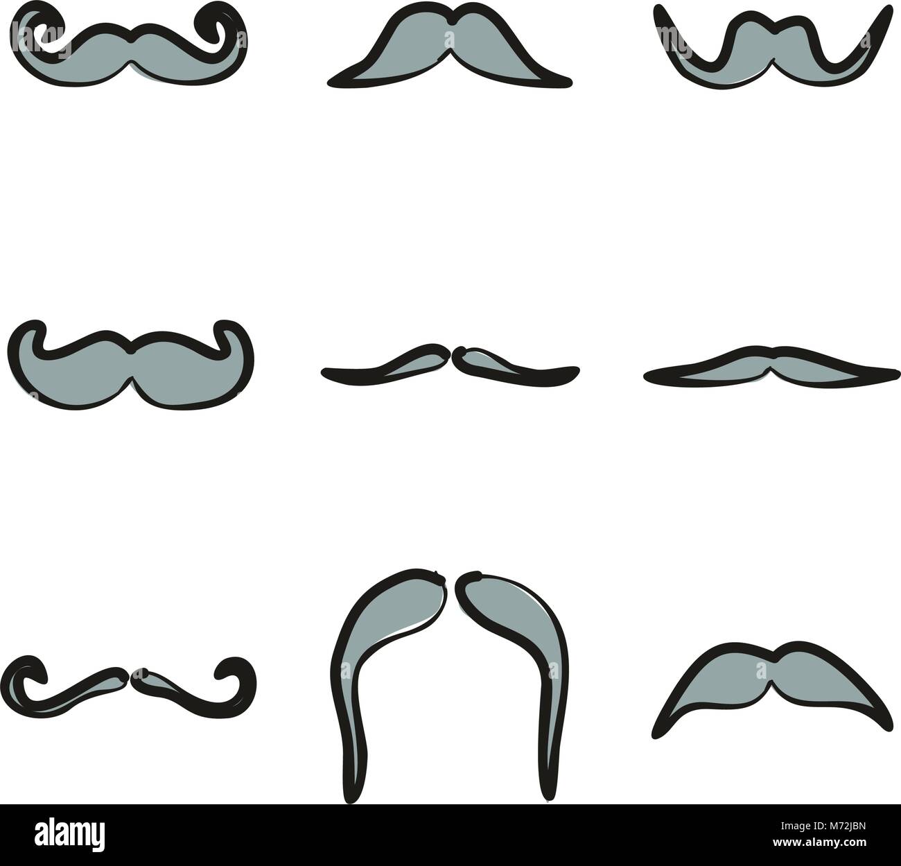 Lampshade Mustache Clipart