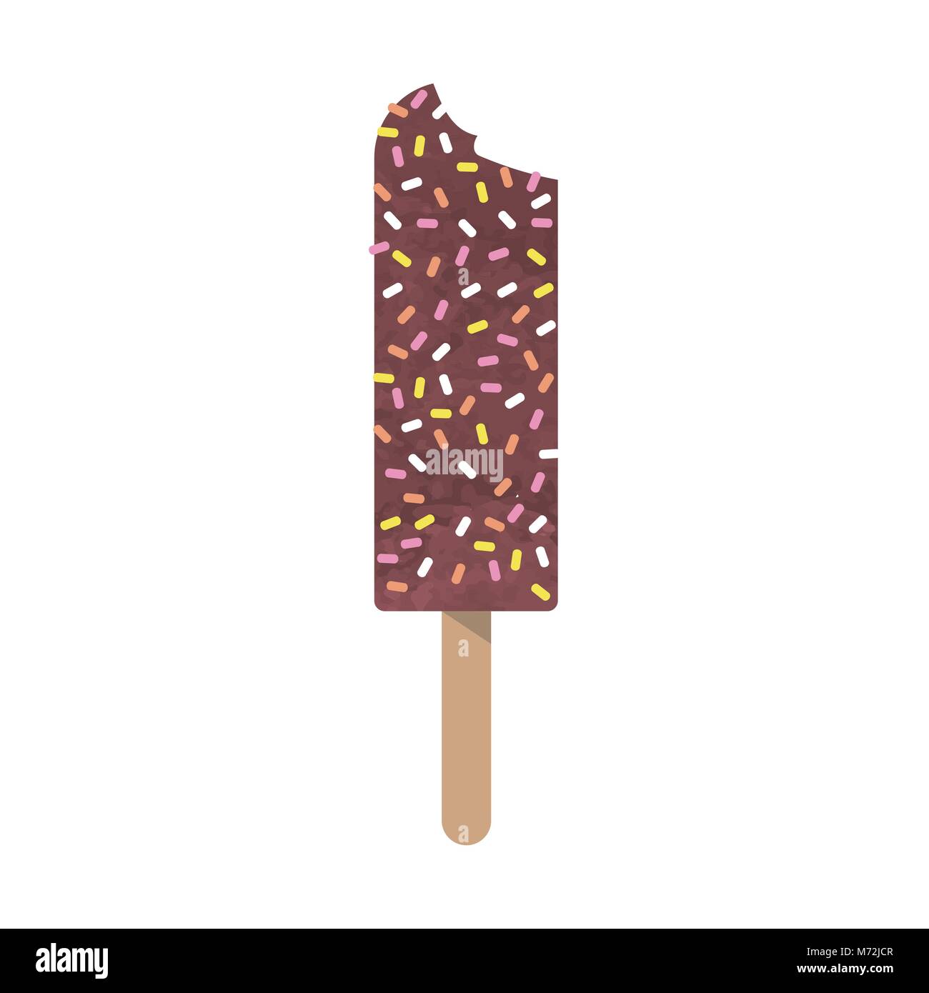 Colorful watercolor texture vector popsicle ice cream sweet summer ...