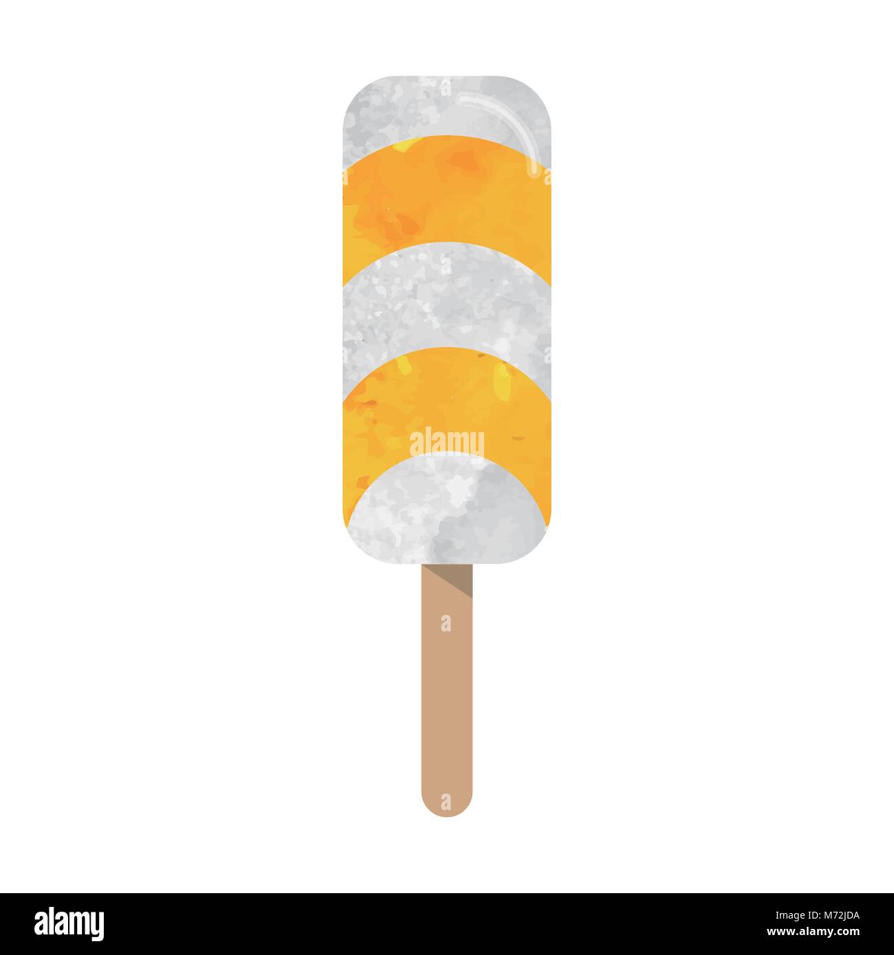 Colorful watercolor texture vector popsicle ice cream sweet summer ...