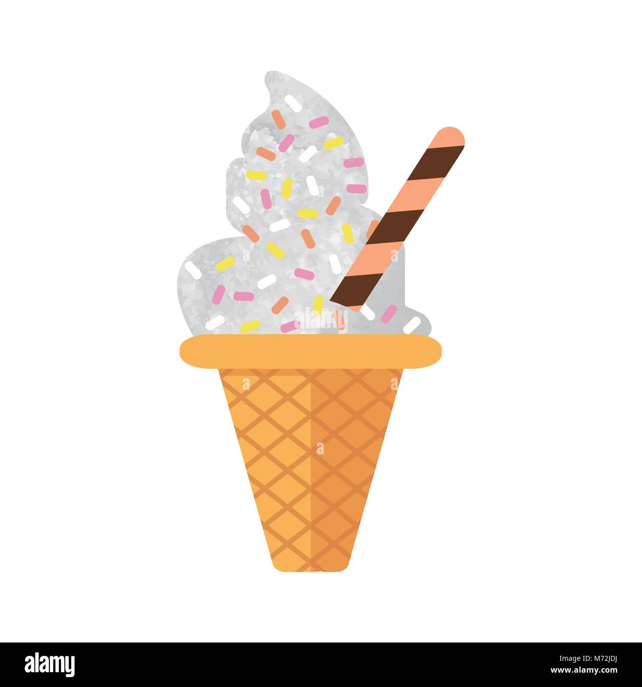 Colorful watercolor texture vector popsicle ice cream sweet summer ...