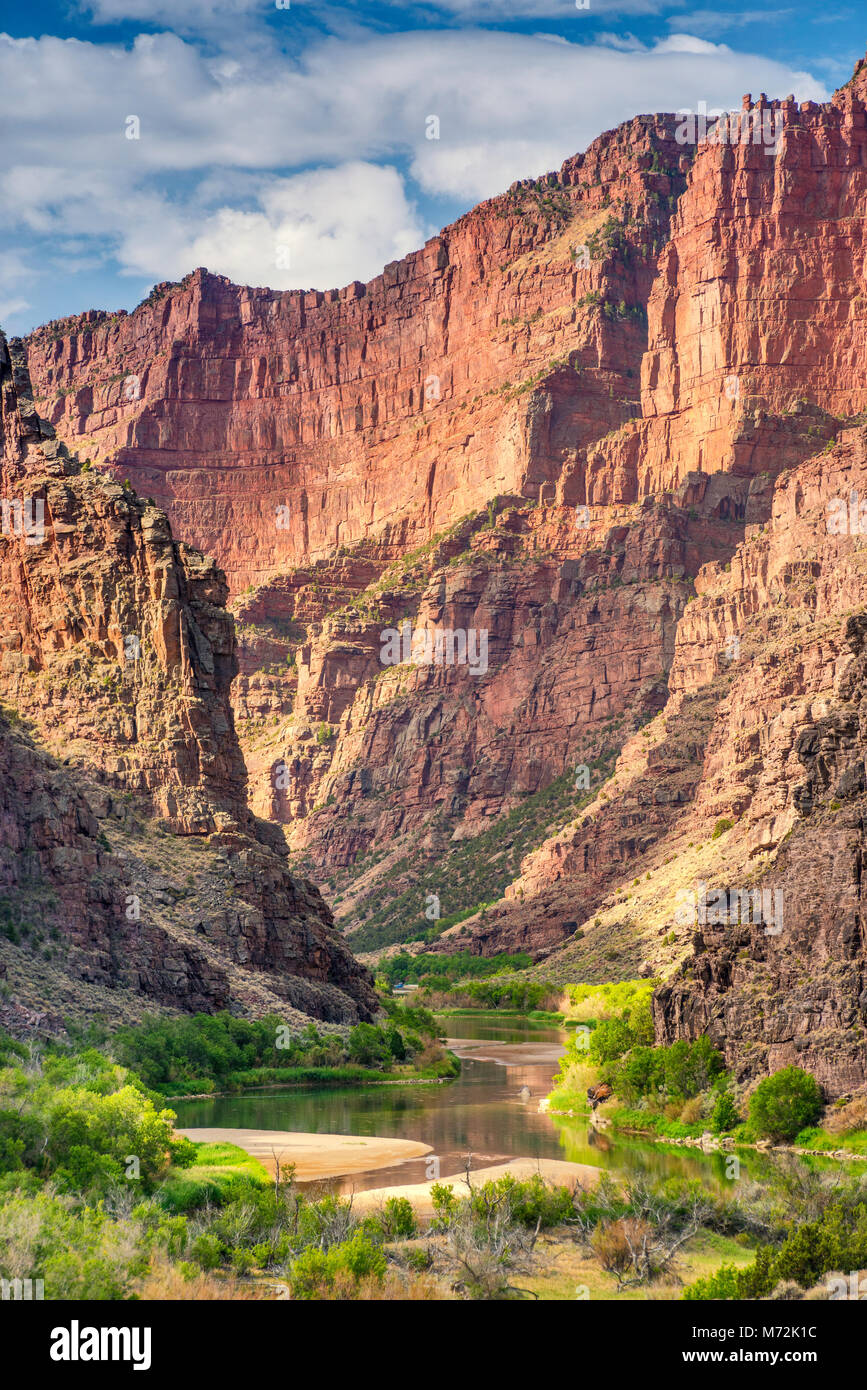 Green River in Canyon of Lodore at Gates of Lodore, Dinosaur National ...