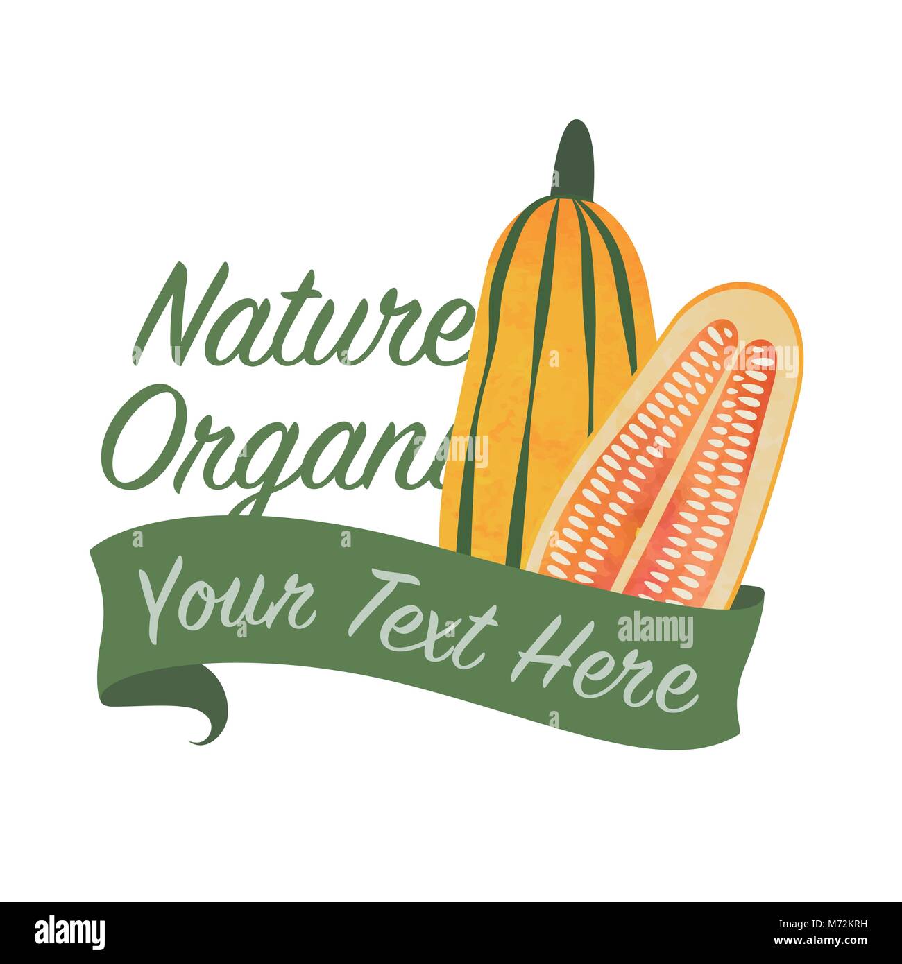 Colorful watercolor texture vector nature organic vegetable banner ...