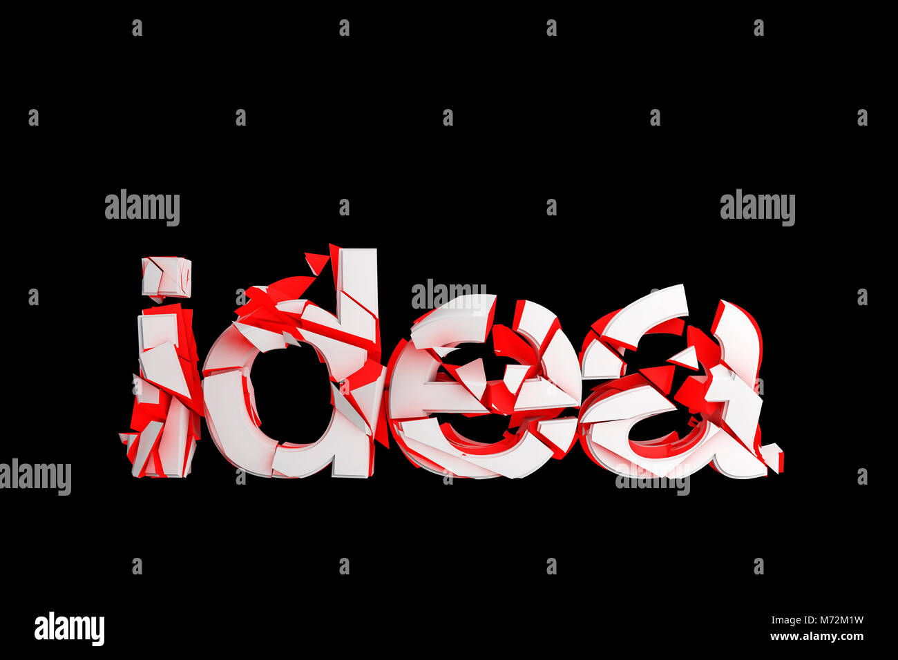 Shattered glass rock broken hi-res stock photography and images - Alamy