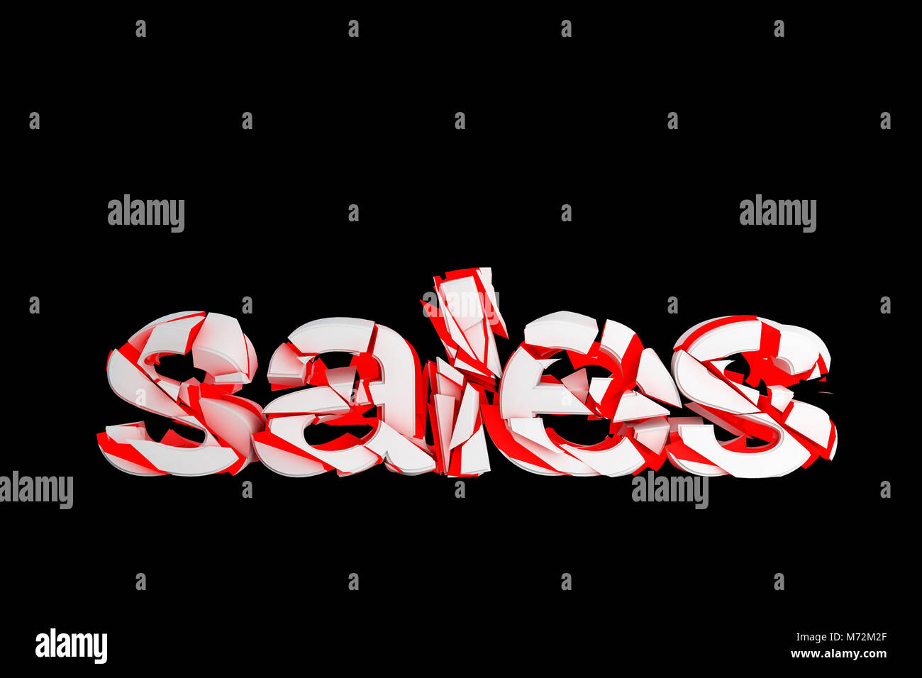 Broken text, artistic rock effect Stock Photo - Alamy