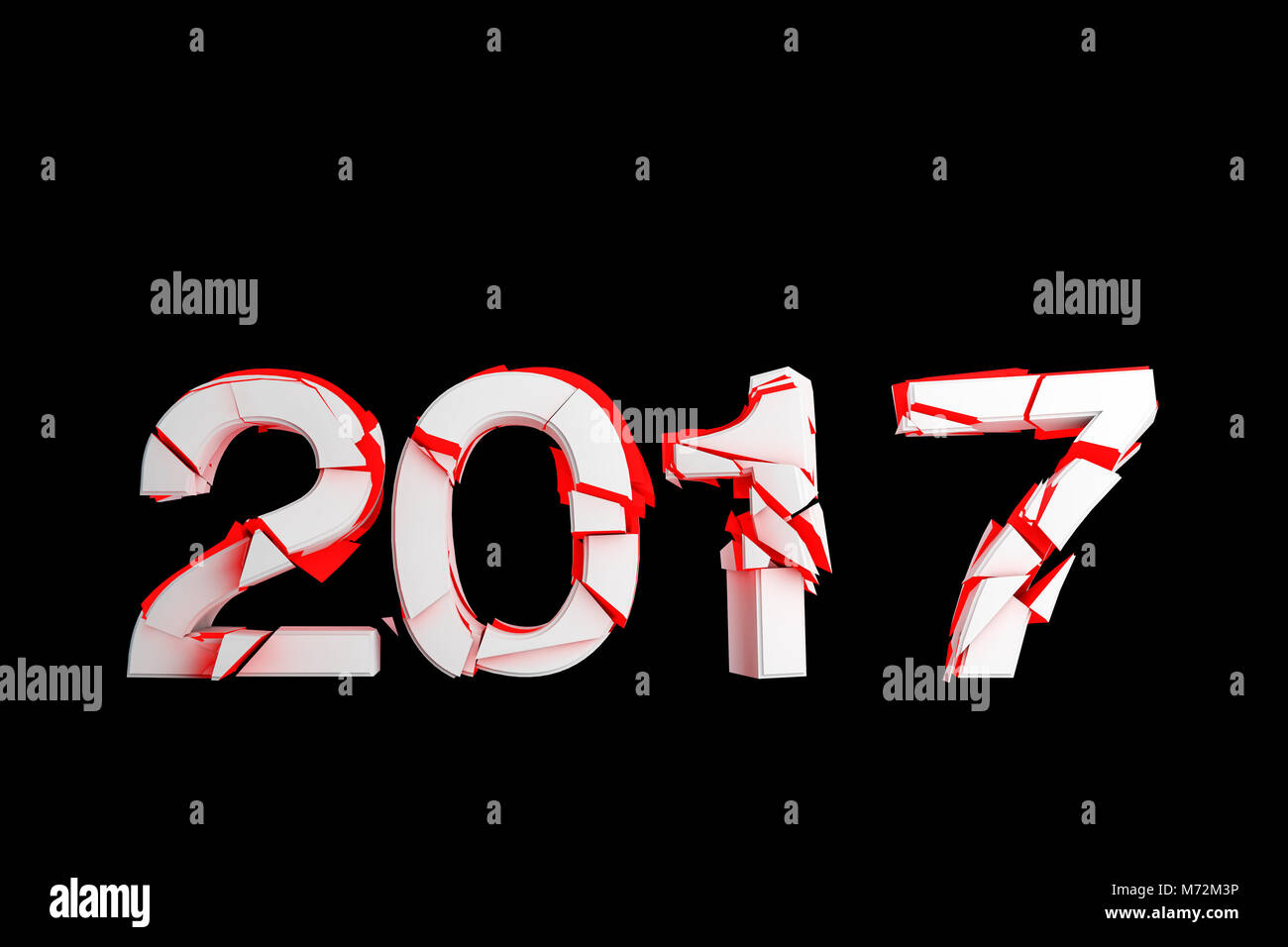 Broken text, artistic rock effect Stock Photo - Alamy