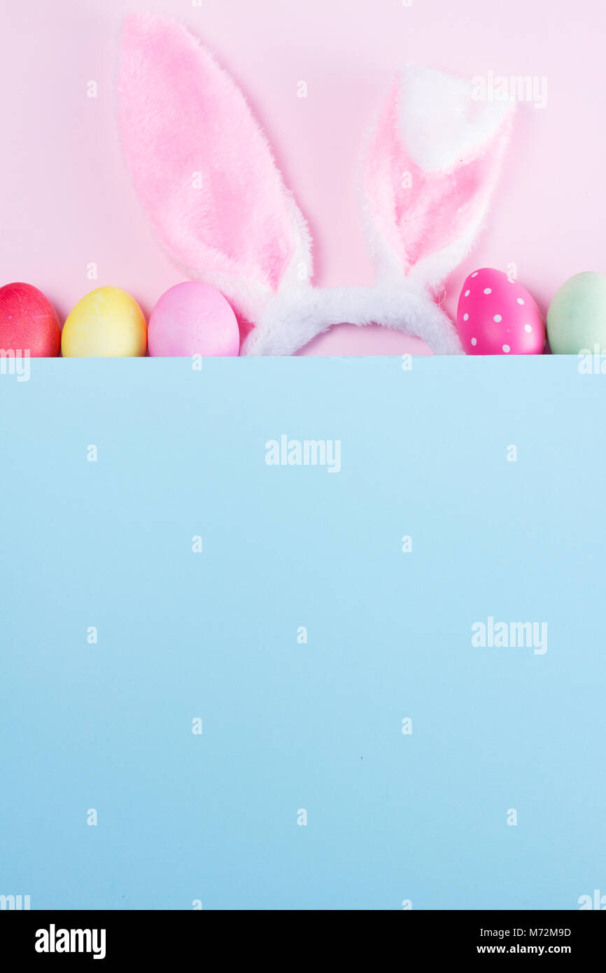 Easter scene with rabbit ears Stock Photo - Alamy