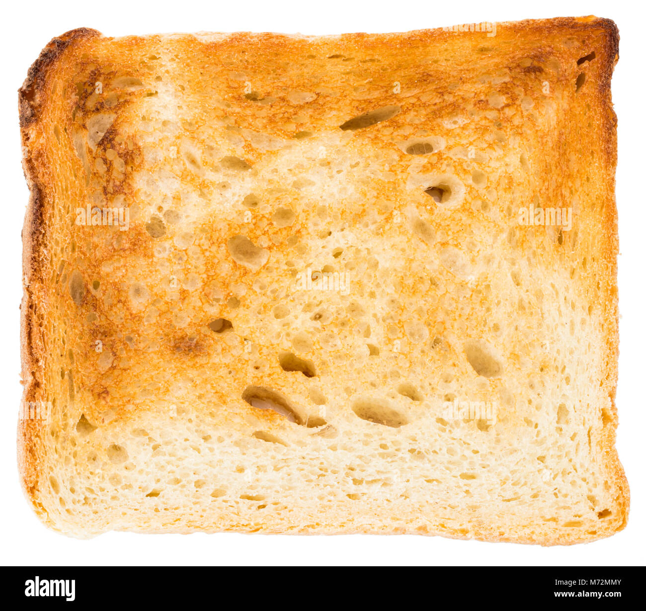 Sliced Toast Bread isolated on white background, top view Stock Photo ...