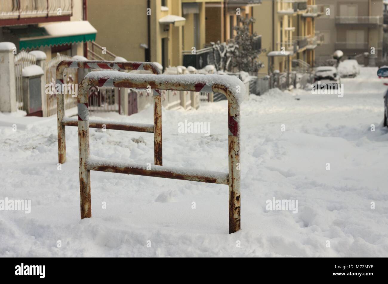 Rusted traffic bollard hi-res stock photography and images - Alamy