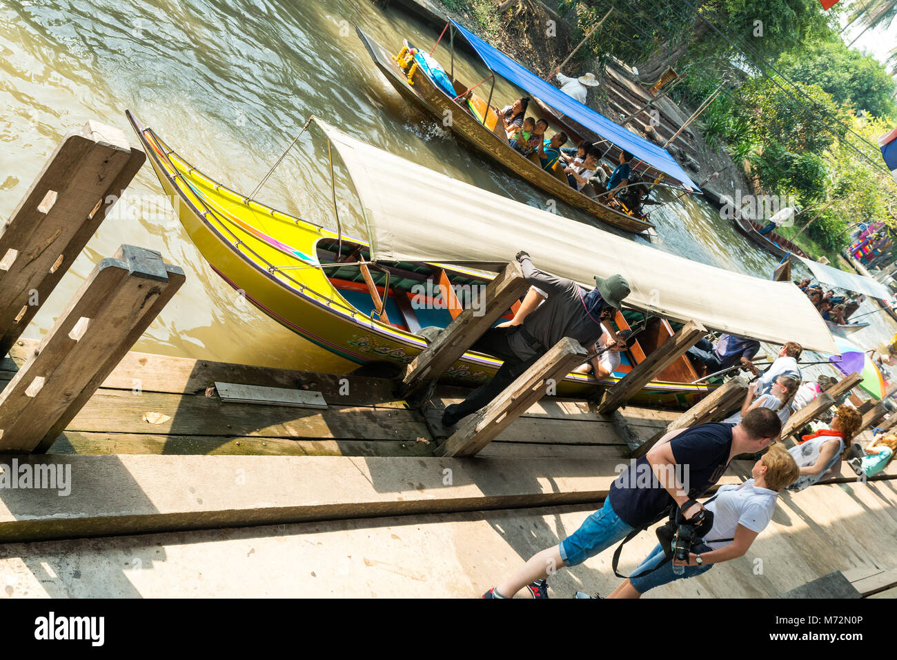 Damnoen Saduak Floating Market, Thailand, Asia Stock Photo - Alamy
