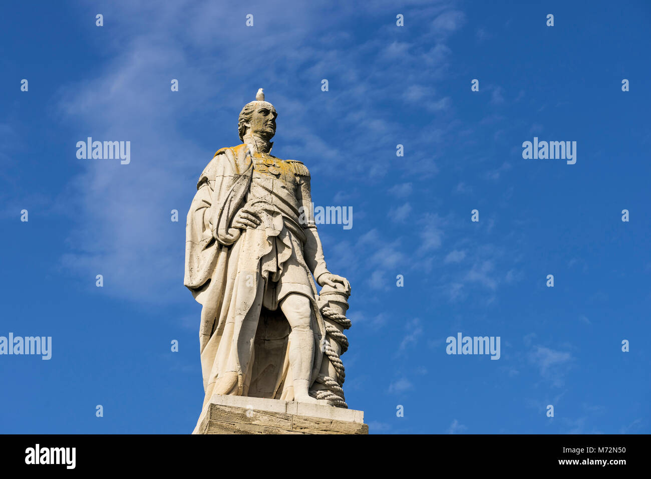 Monument to Admiral Lord Collingwood who served in the Royal Navy with ...