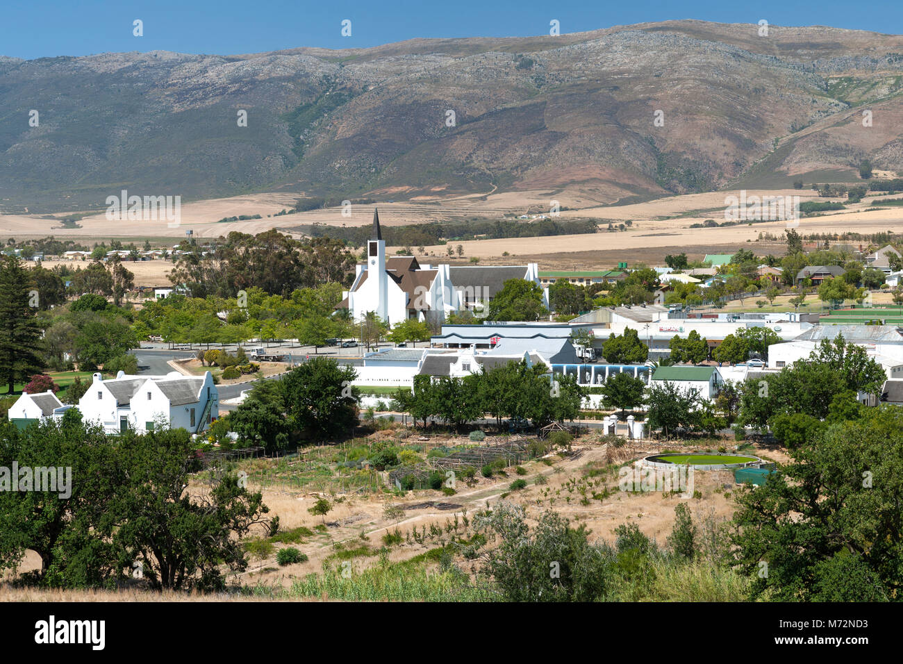 View of the town of Tulbagh in South Africa Stock Photo - Alamy
