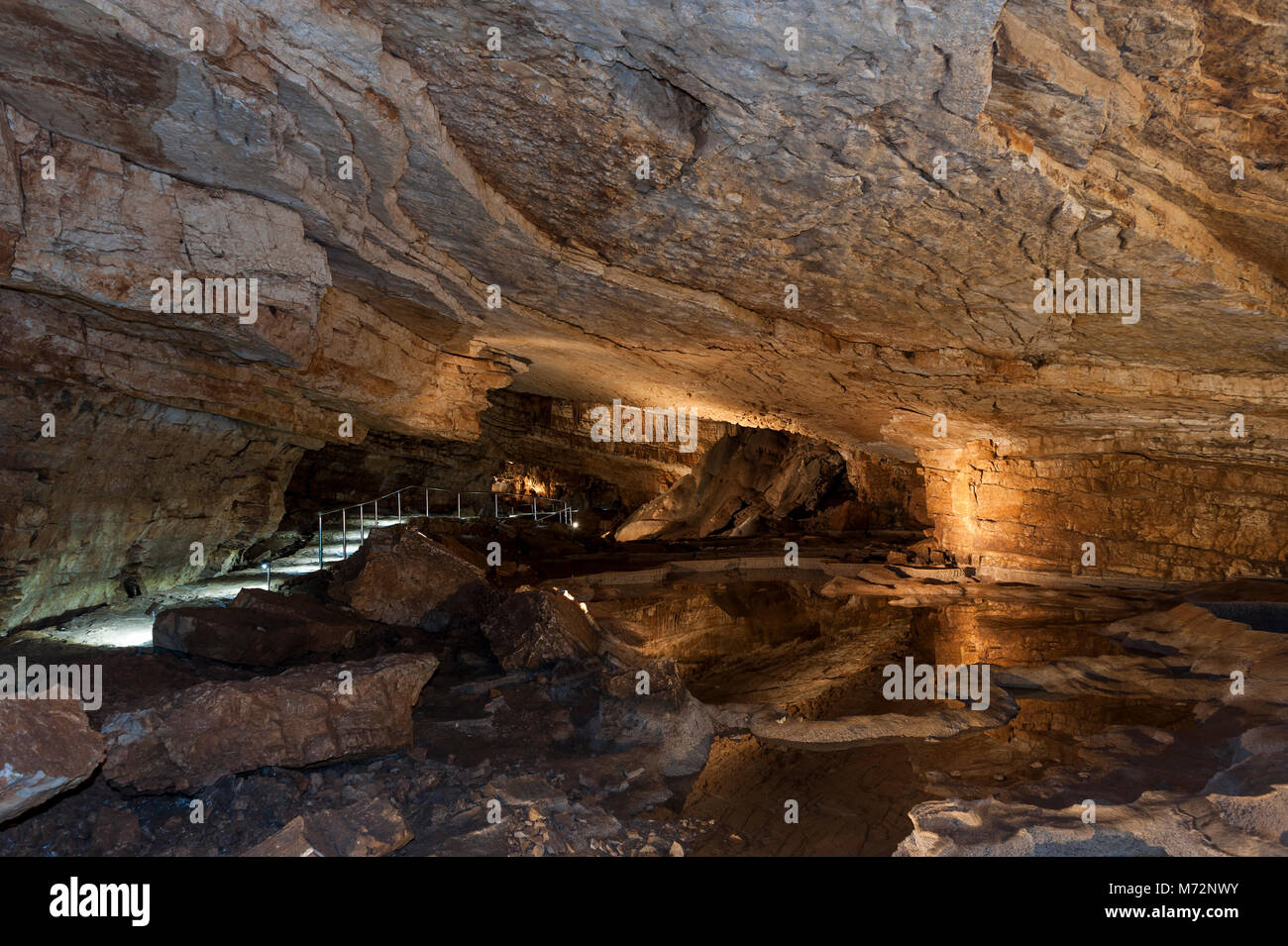 a visit inside the Vjetrenica caves in Bosnia and Herzegovina Stock ...