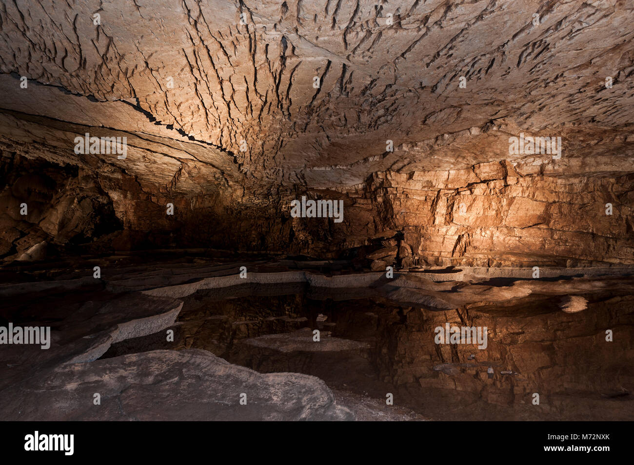 a visit inside the Vjetrenica caves in Bosnia and Herzegovina Stock ...