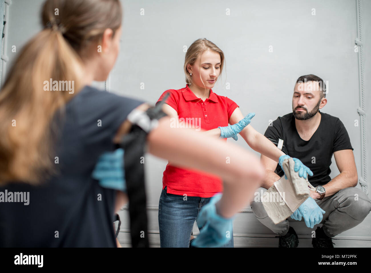 First aid training Stock Photo - Alamy