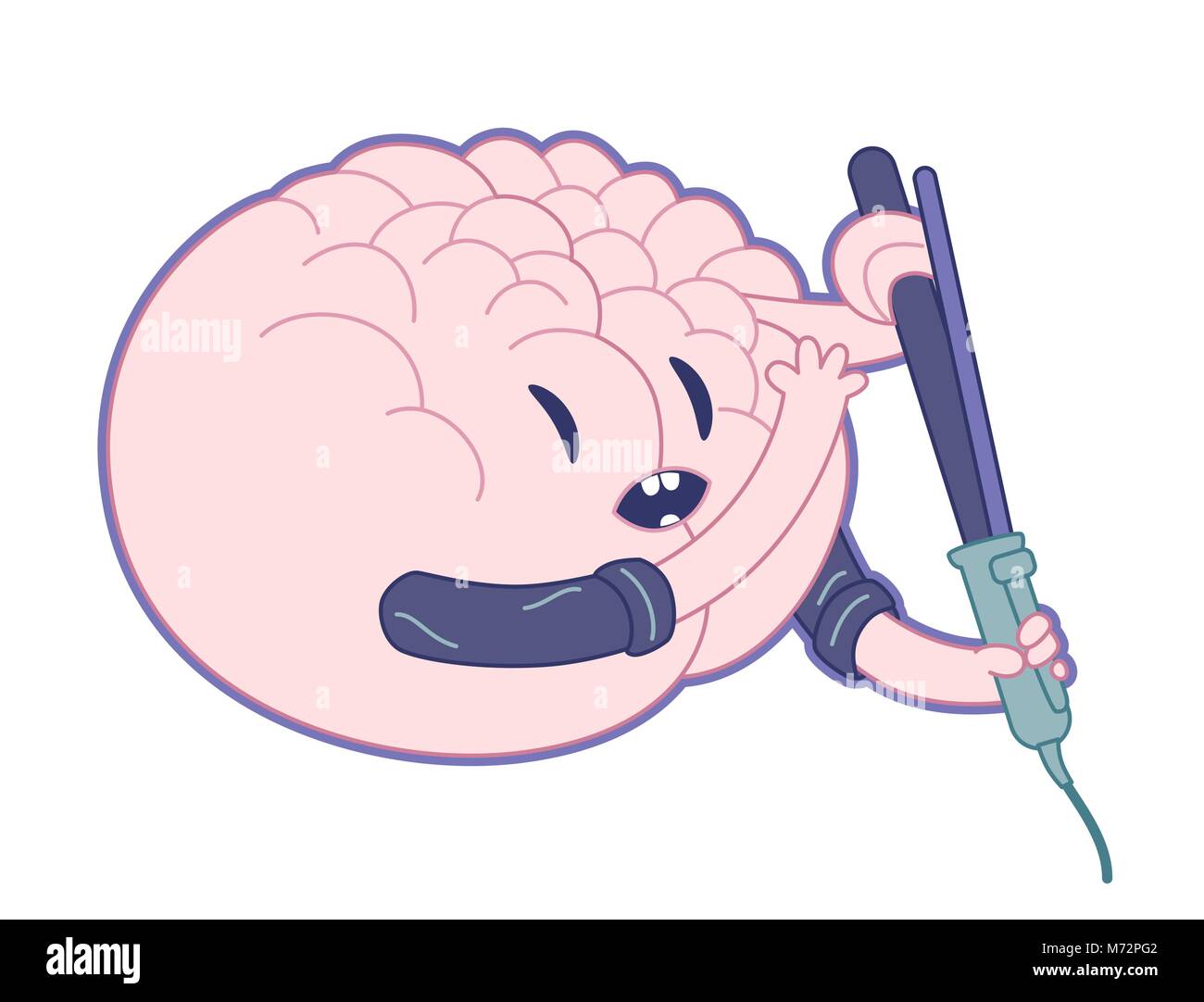 Concentration curl Stock Vector Images - Alamy
