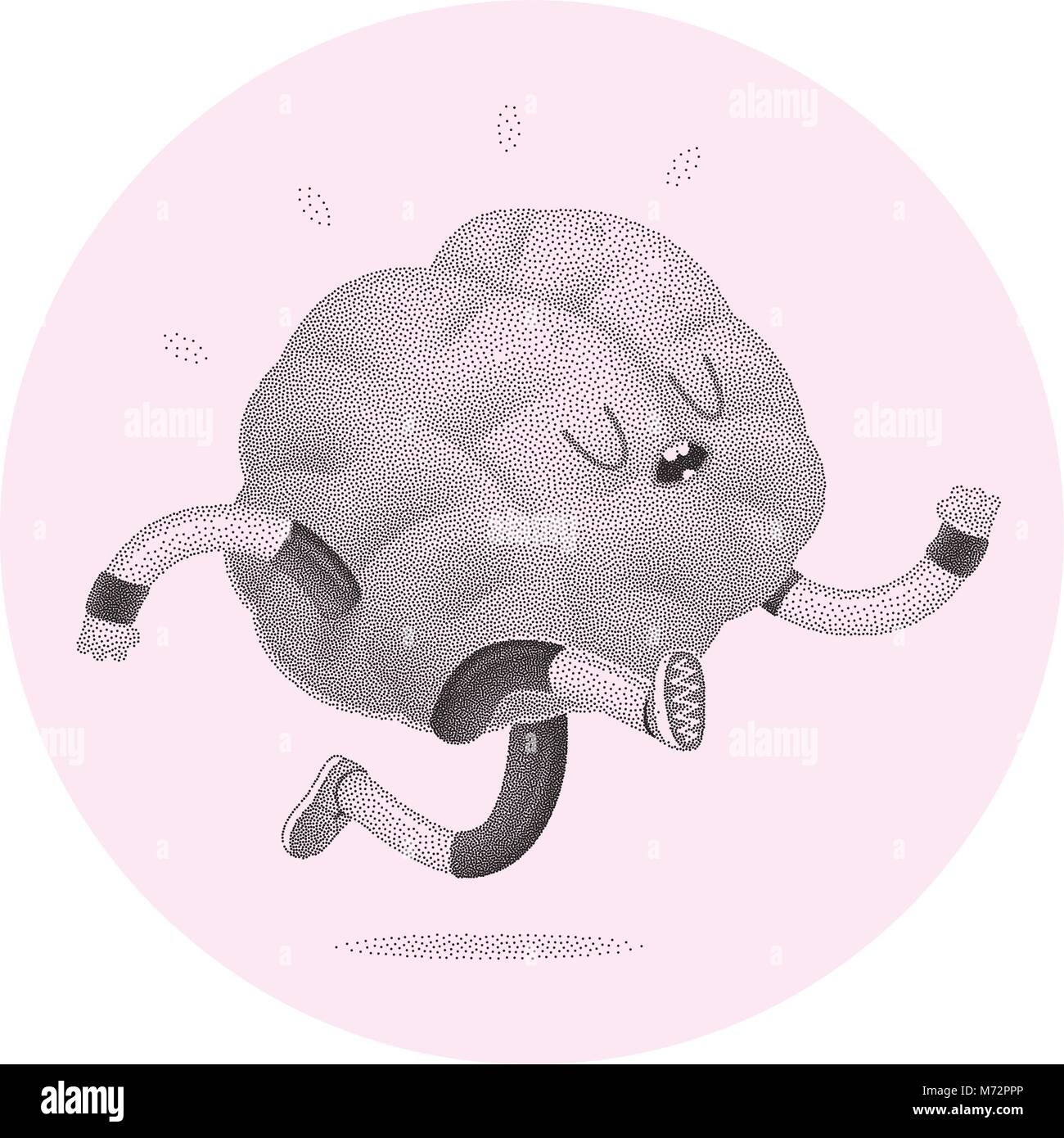 Anatomy of a human running Stock Vector Images - Alamy