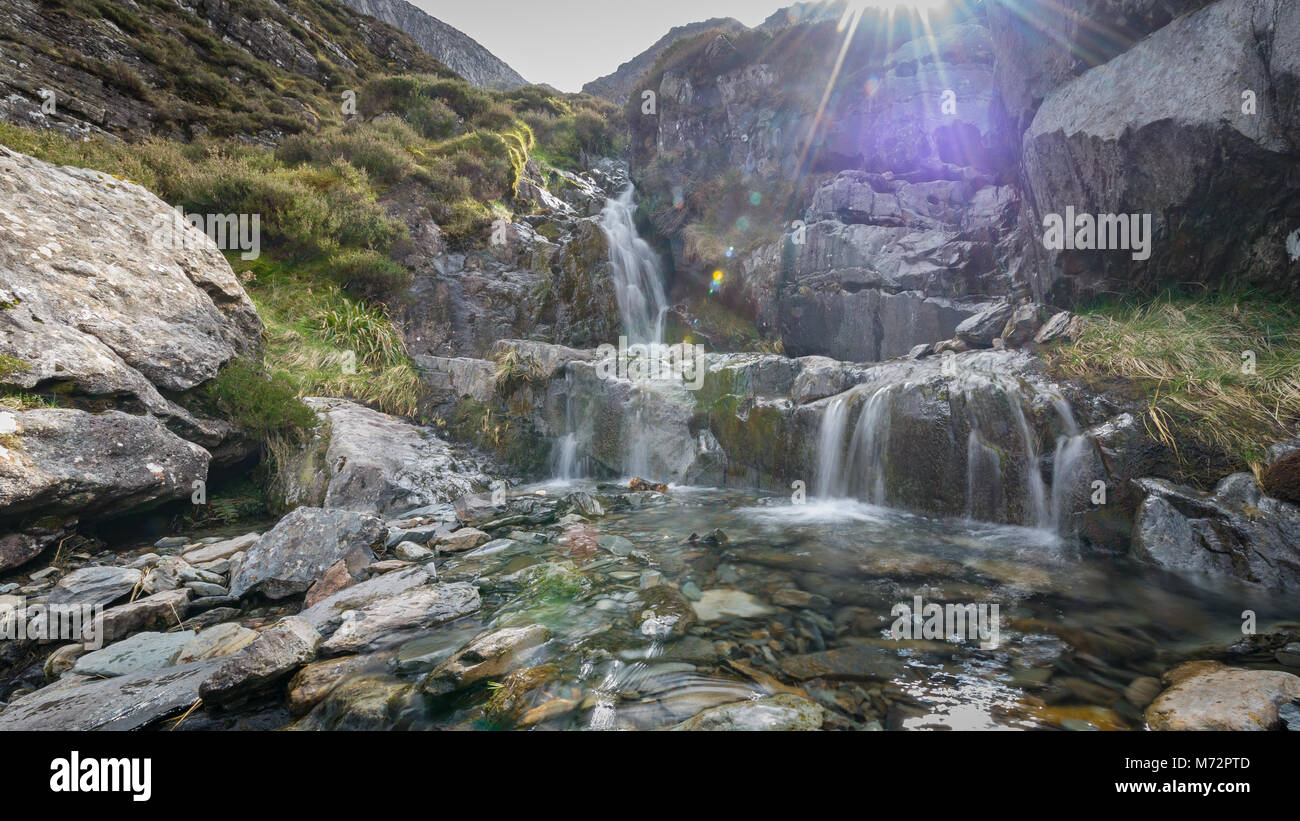Mountain Lake at The Glyderau, Snowdonia Stock Photo - Alamy