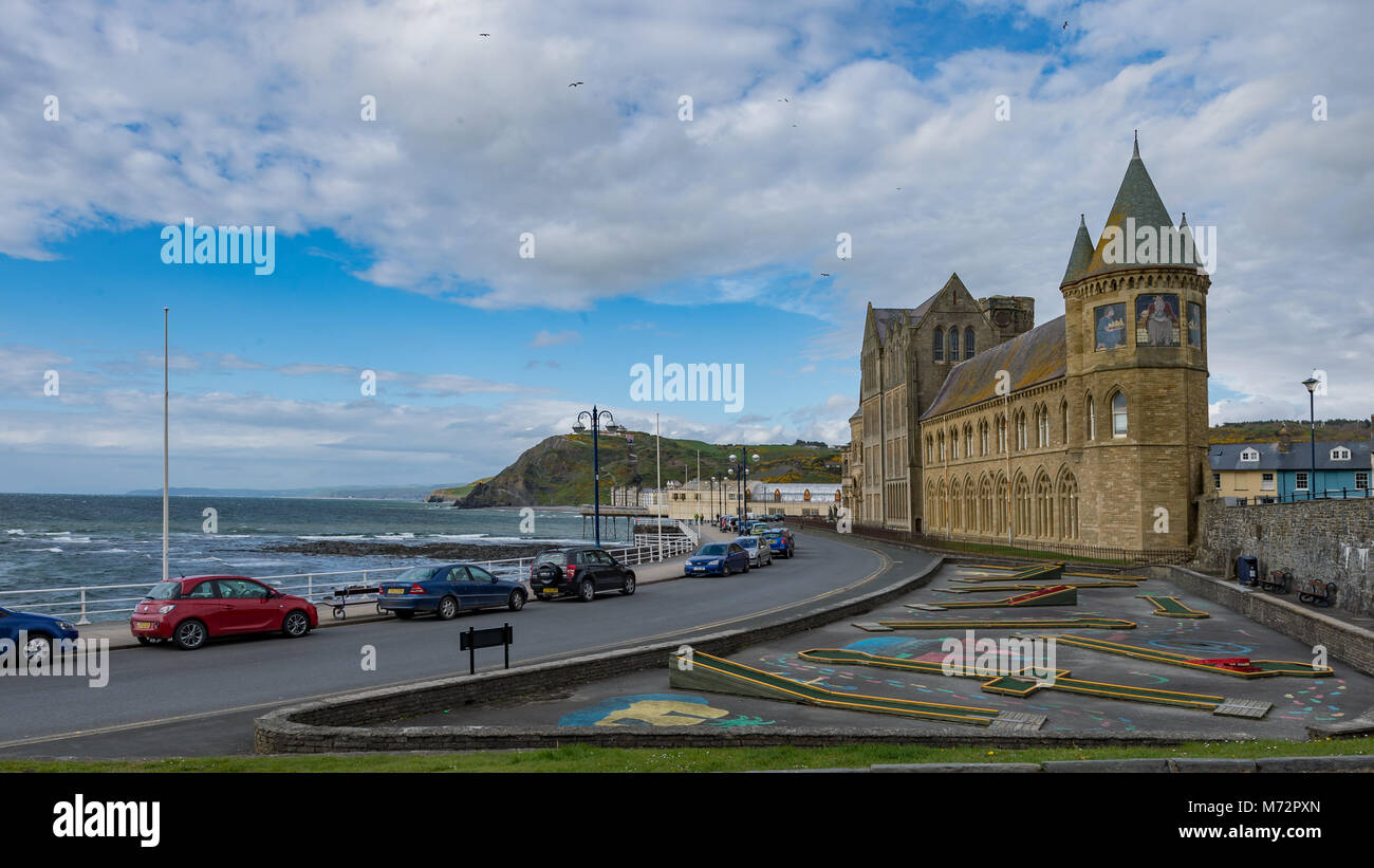 Aberystwyth promenade bench hi-res stock photography and images - Alamy