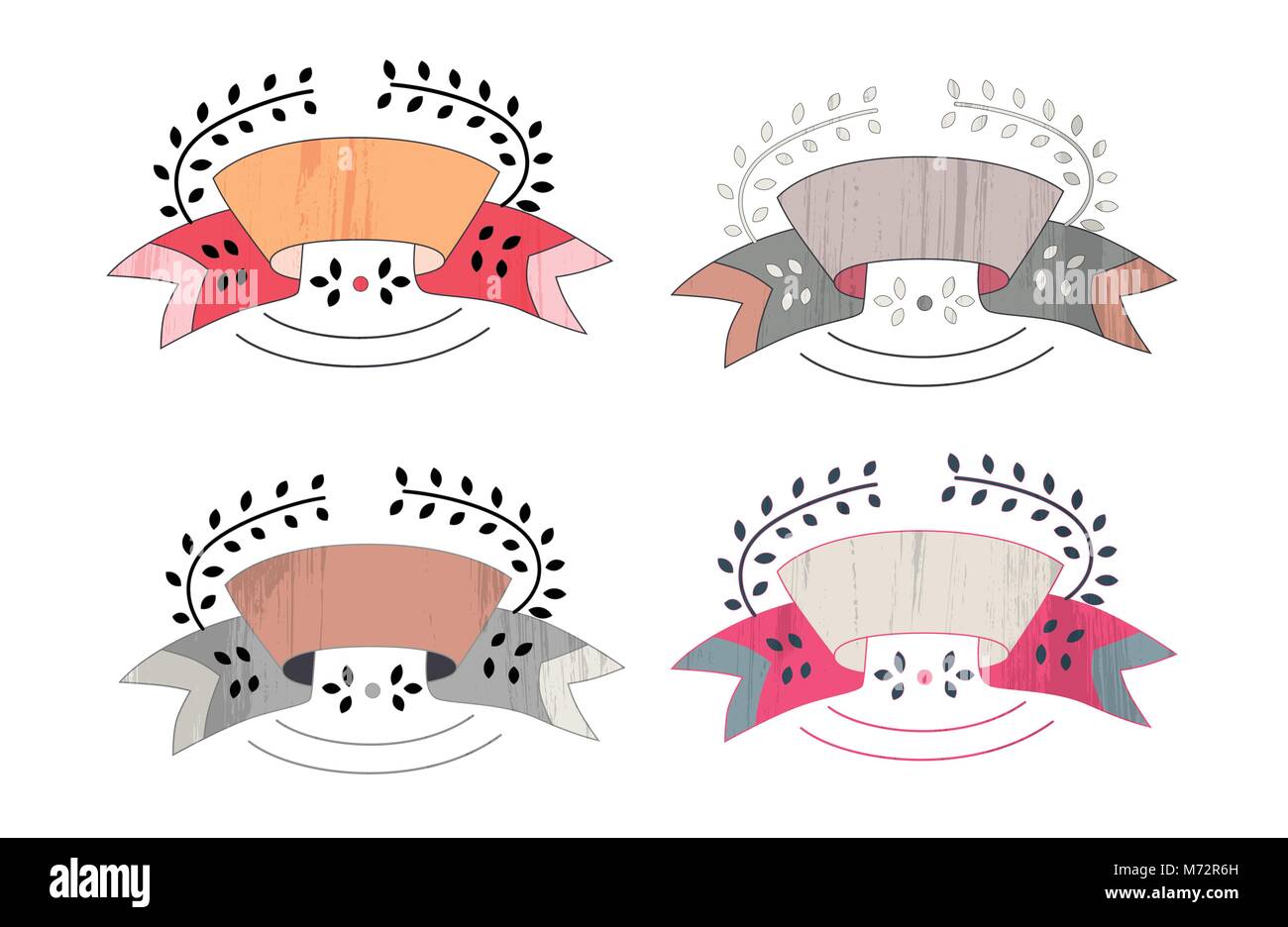 Ribbon title template Stock Vector Image & Art - Alamy