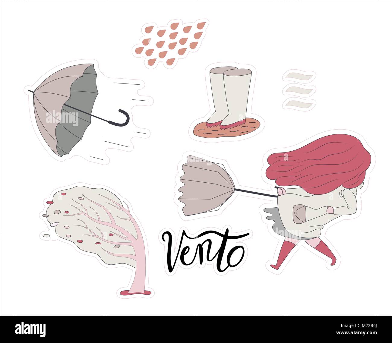 Windy Breeze Cut Out Stock Images & Pictures - Alamy