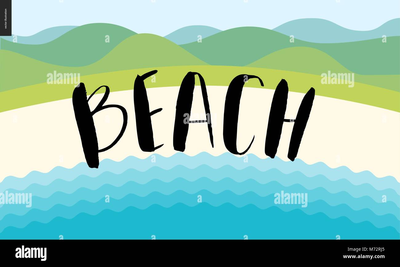 Wave Lettering High Resolution Stock Photography and Images - Alamy