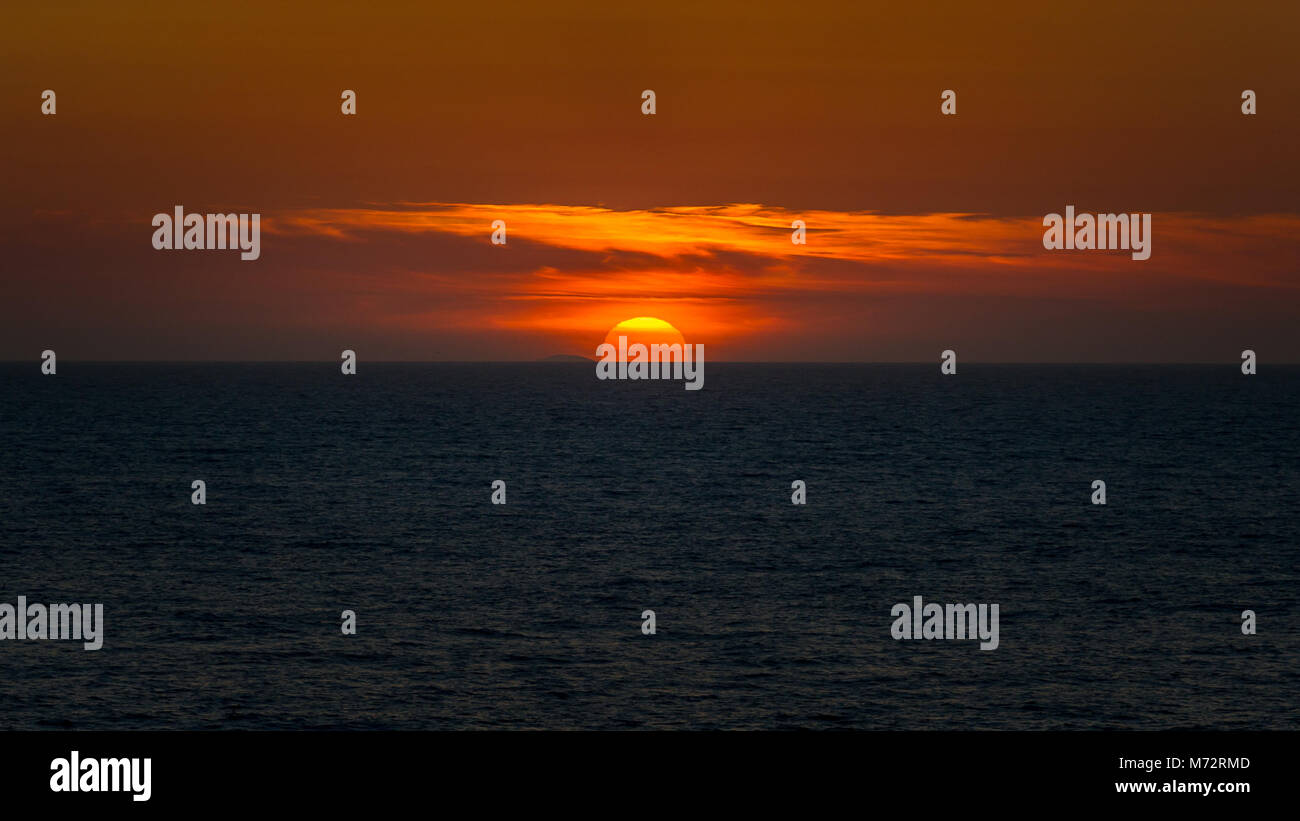 Sunset Over the West Coat of Anglesey, Wales UK Stock Photo - Alamy