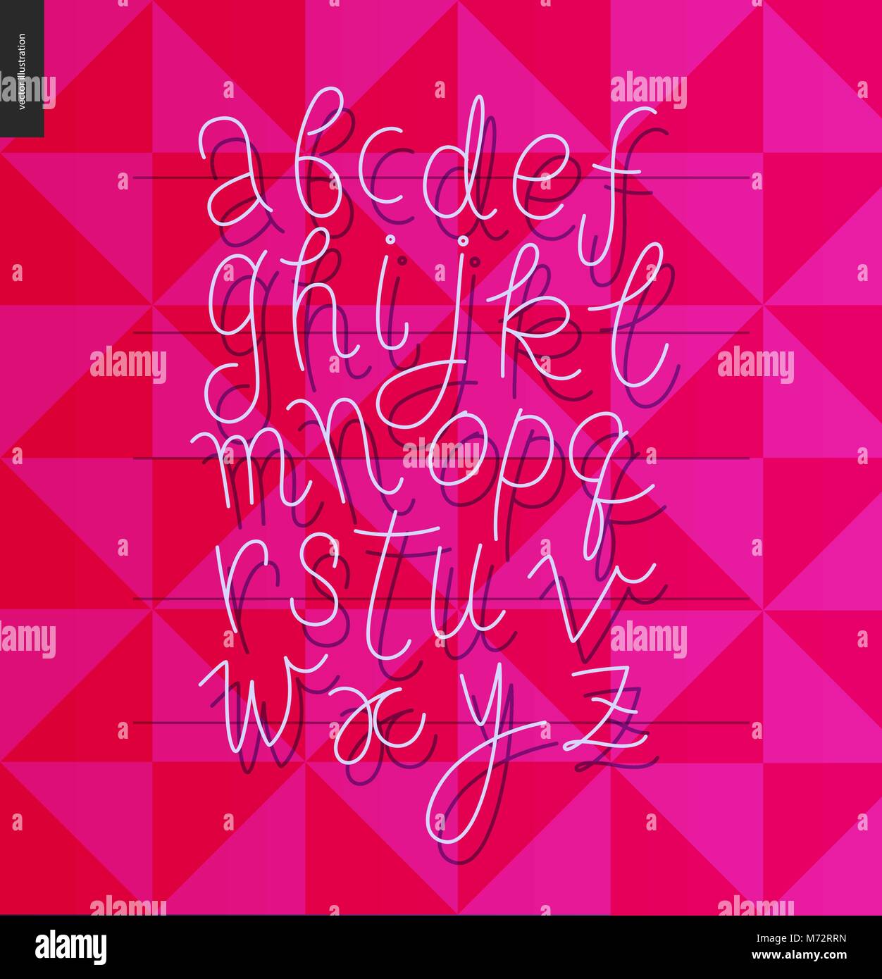 Neon script alphabet hi-res stock photography and images - Alamy