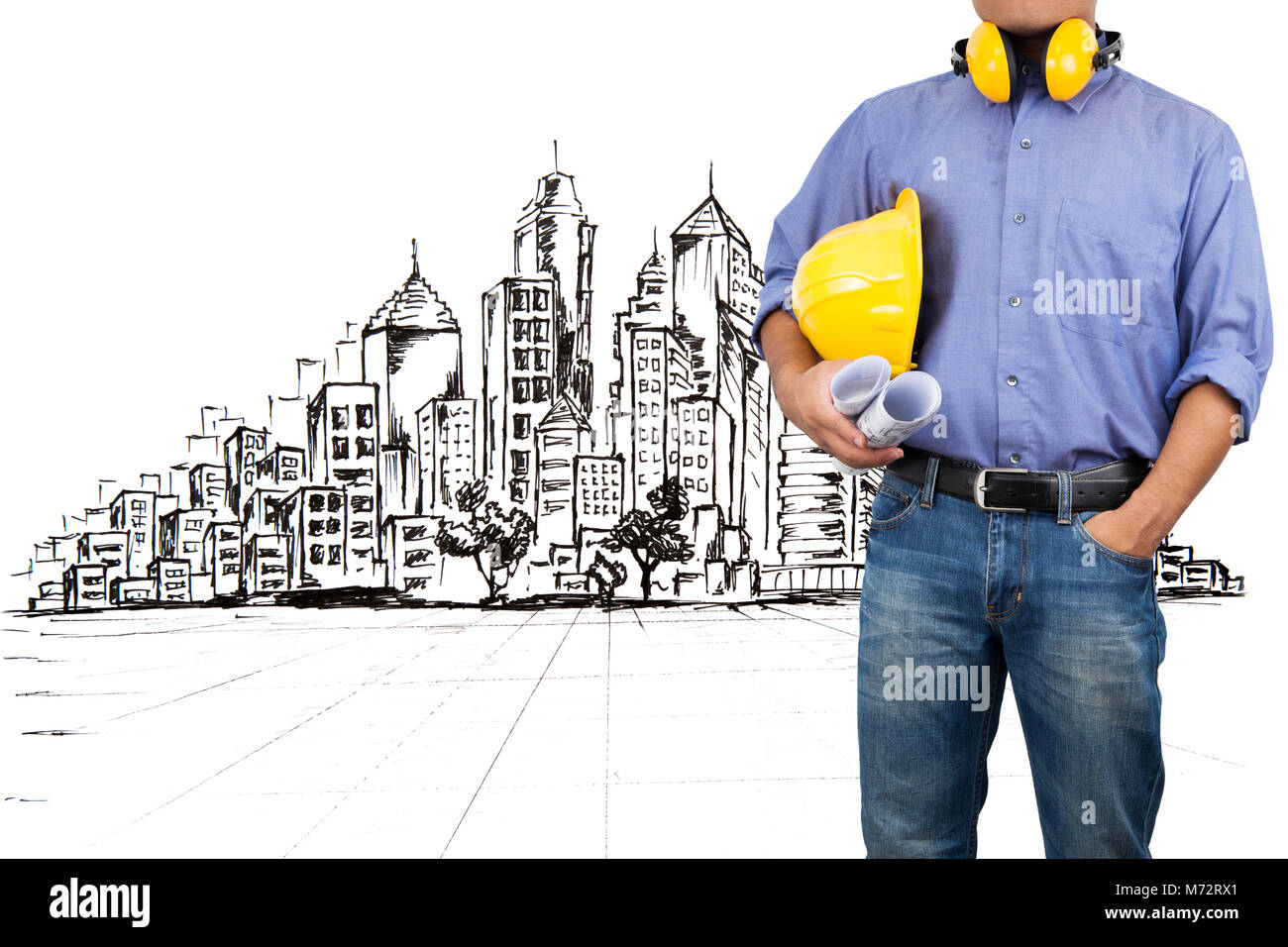 Sketching architecture Cut Out Stock Images & Pictures - Alamy