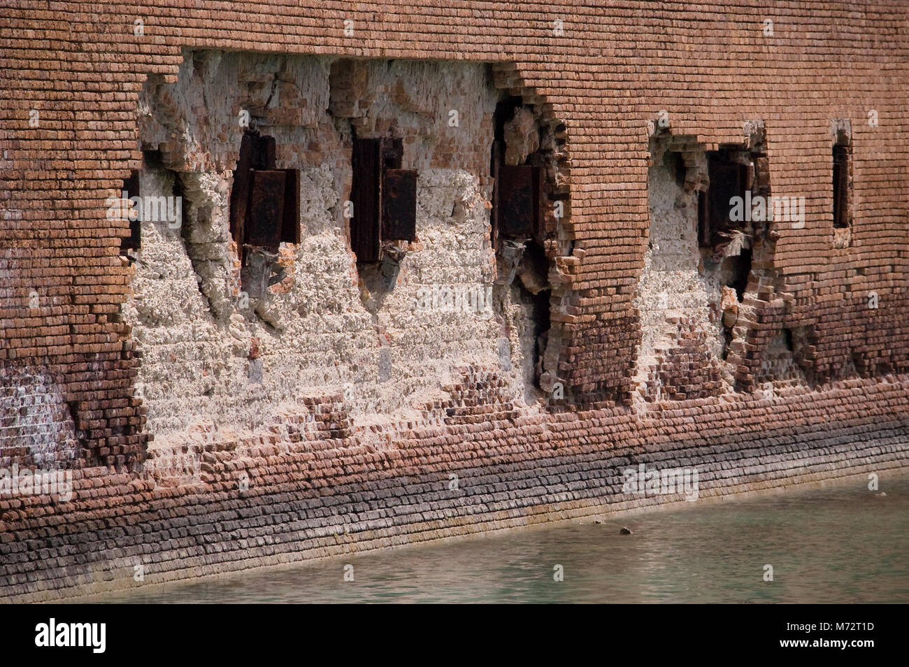 Deteriorated fort wall Stock Photo - Alamy