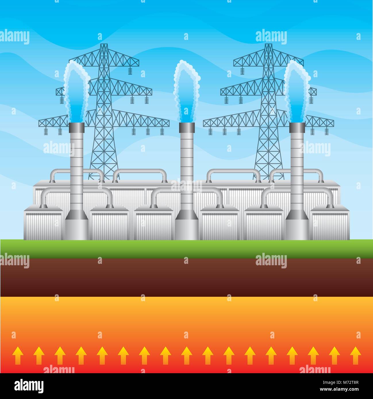 Volcanic dam Stock Vector Images - Alamy